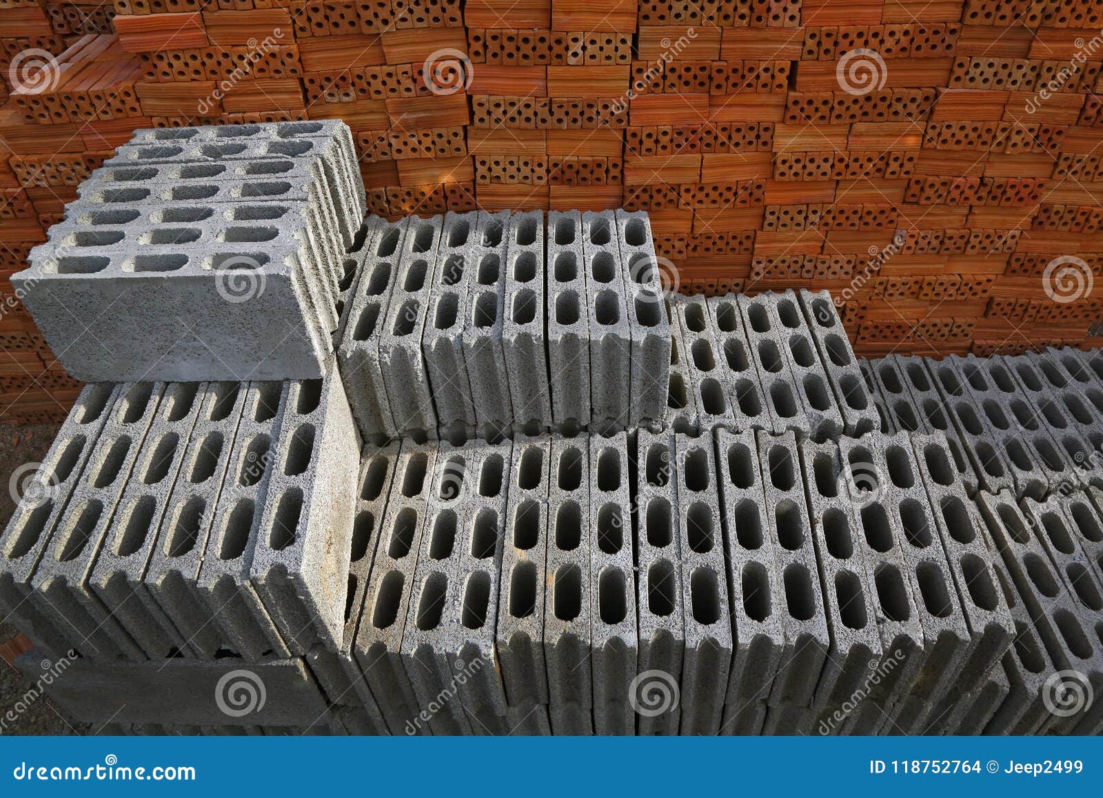 Stack the Bricks for Building. Stock Photo - Image of abstract, pile ...