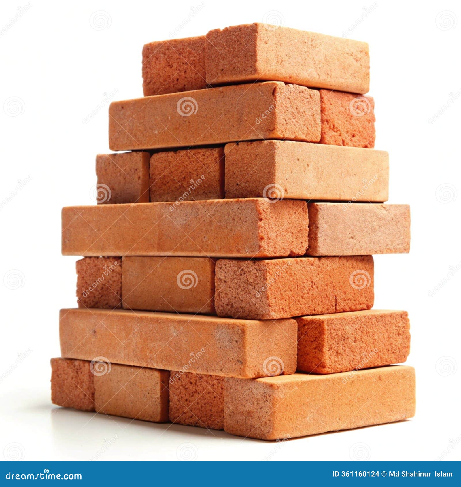 Stack of bricks stock illustration. Illustration of blocks - 361160124