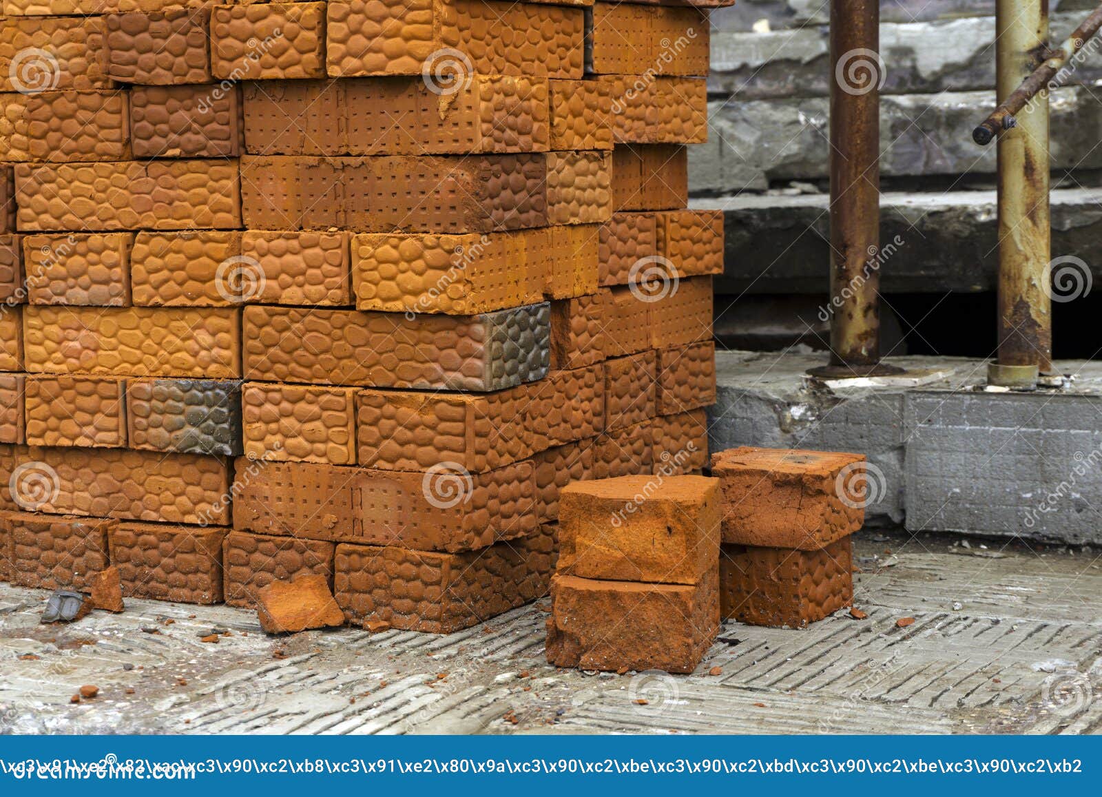 Bricks and Building Structures Stock Photo - Image of burnt, patterned ...