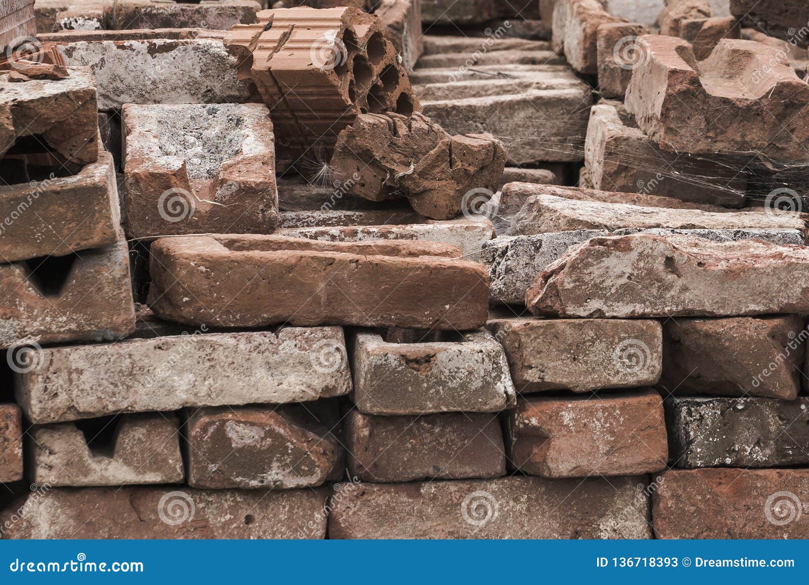 Stack of bricks stock image. Image of pattern, isolated - 136718393