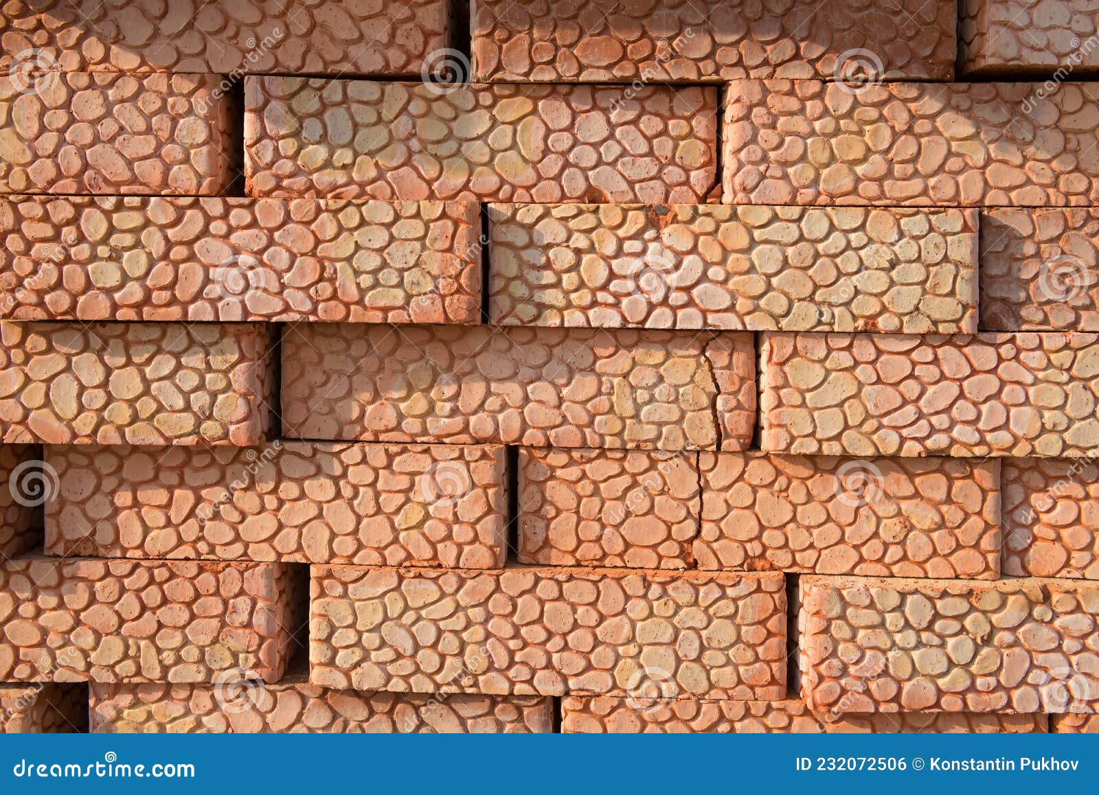 A stack of bricks stock photo. Image of textural, clay - 232072506