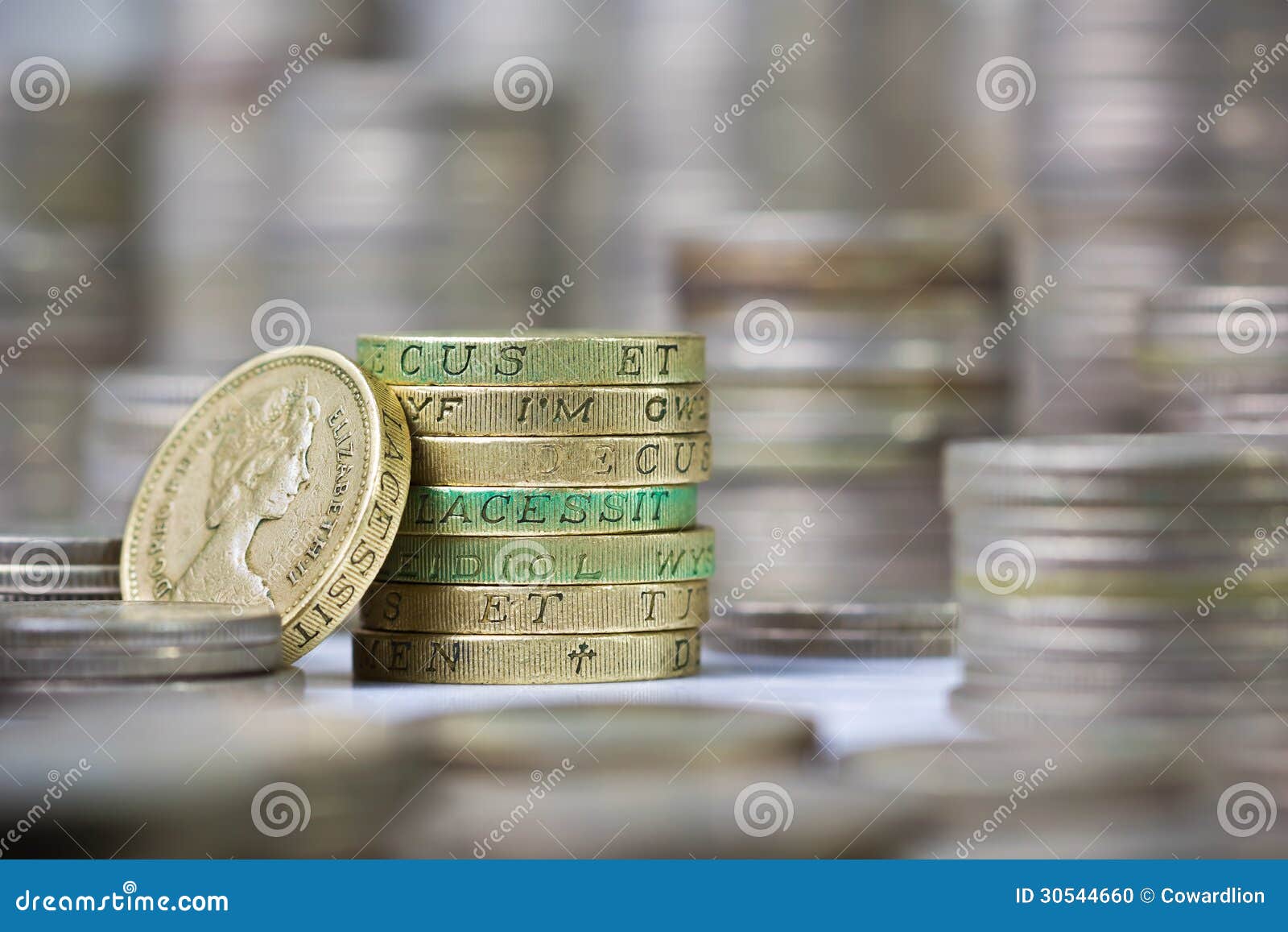 Stack of British Pound Coins Editorial Image - Image of banking ...