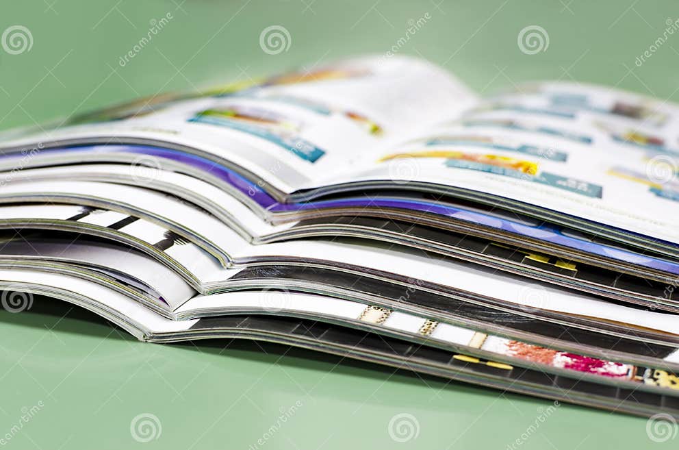 Stack of Brochures in Print Plant Stock Image - Image of advertise ...