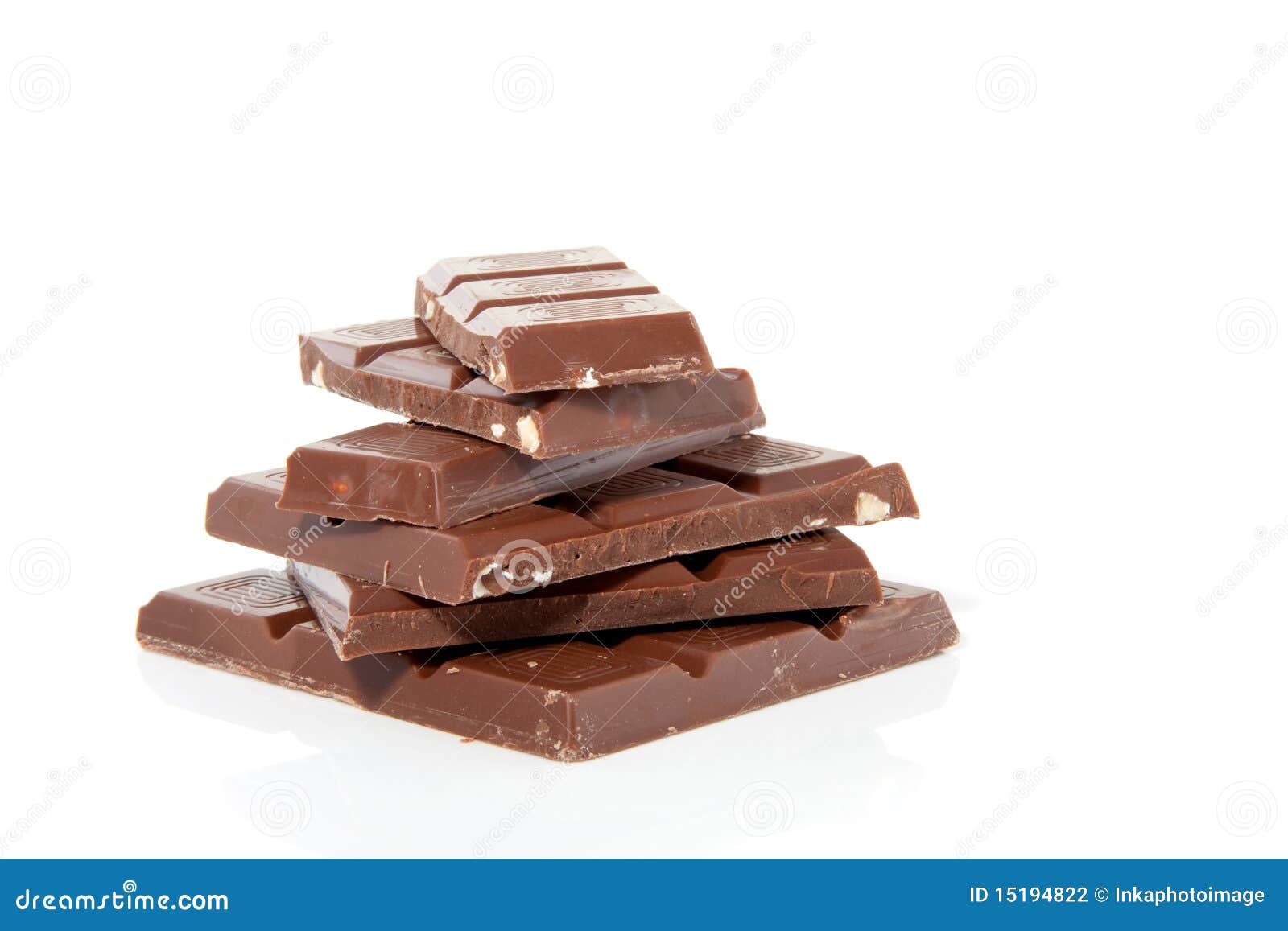 Stack of Broken Chocolate Bars Stock Photo - Image of snack, stack ...