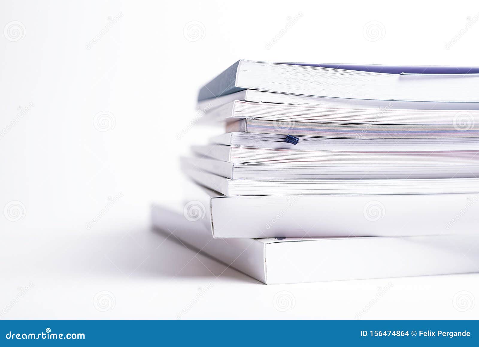 Stack of broshures stock photo. Image of media, literature - 156474864