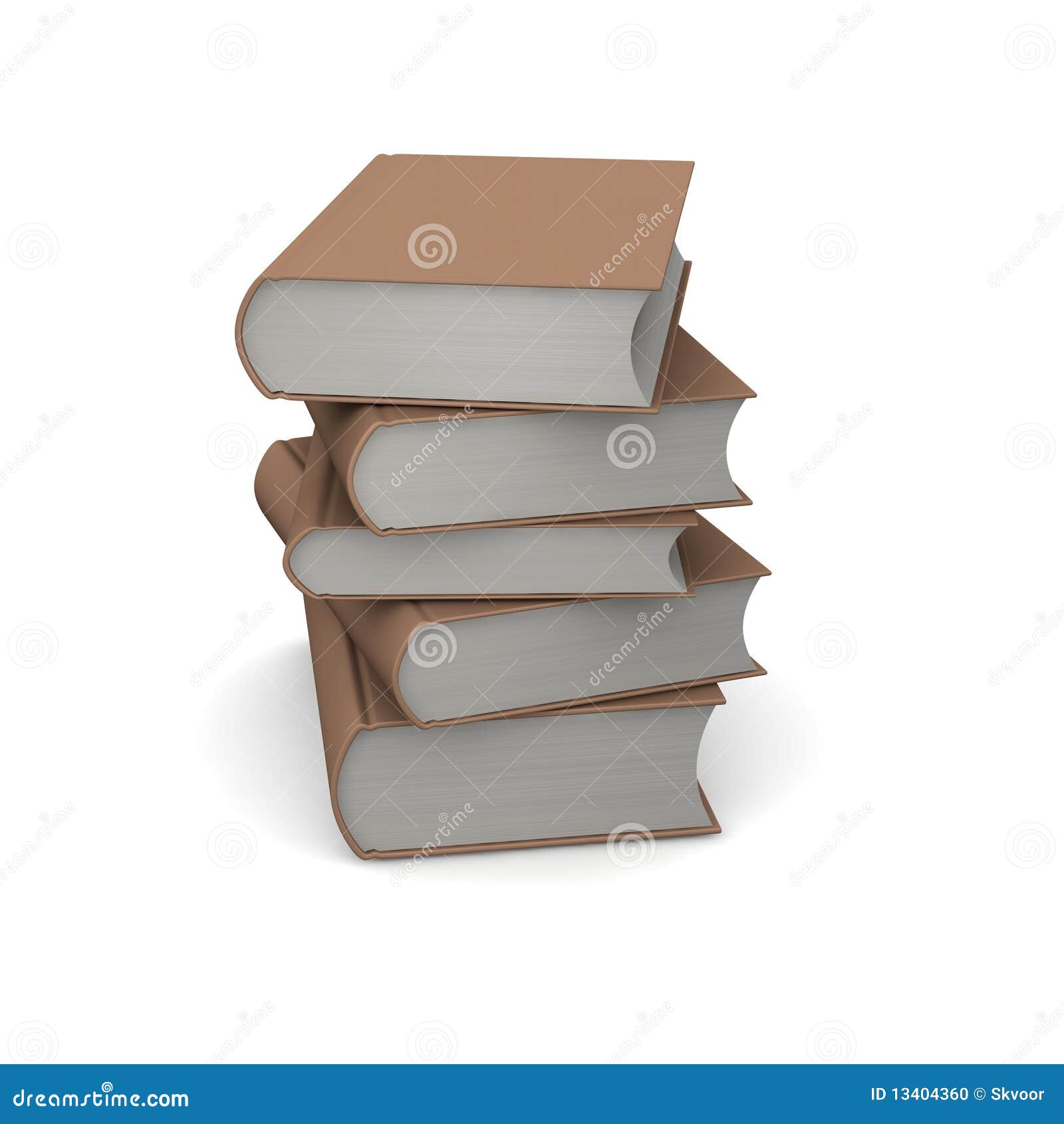Stack of brown books stock illustration. Illustration of book - 13404360