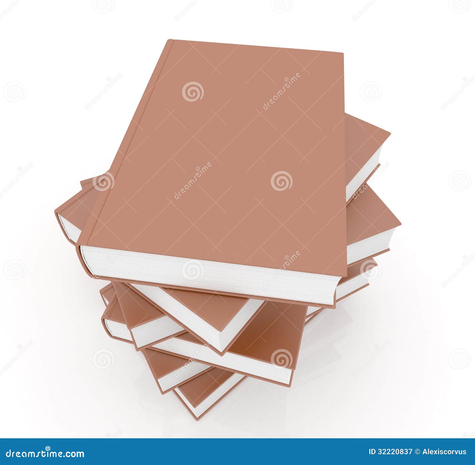 Stack of brown books stock illustration. Illustration of orange - 32220837