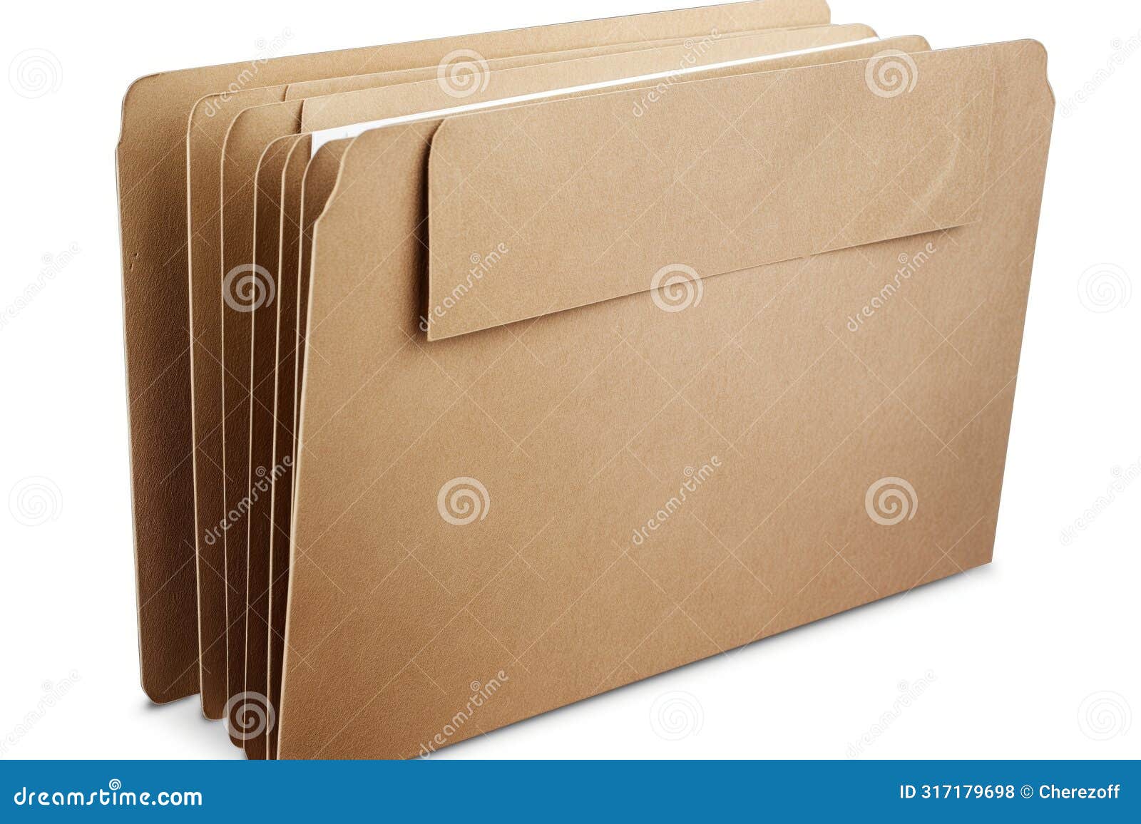 Stack of Brown File Folders Stock Photo - Image of organize, background ...
