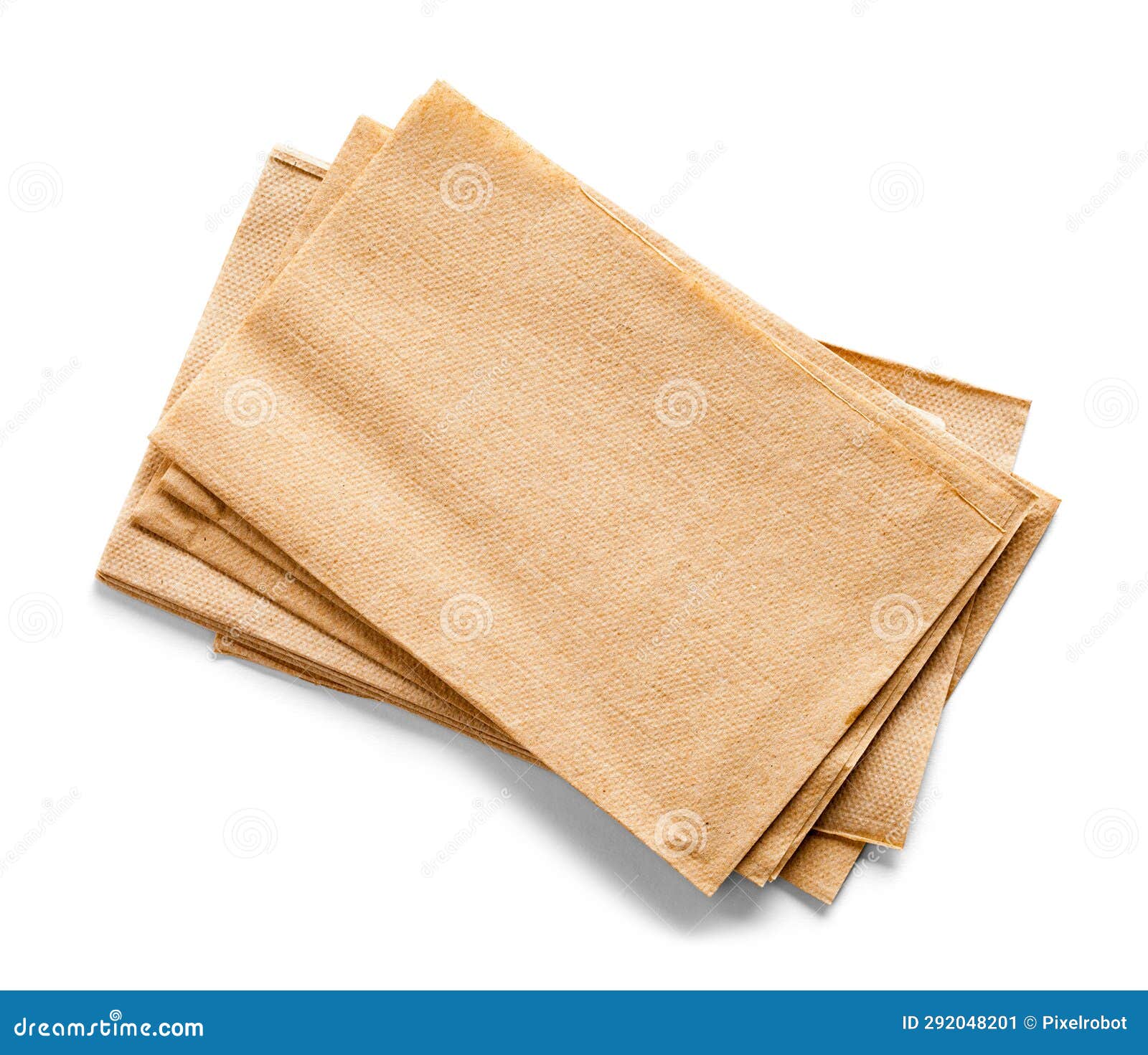 Stack of Brown Napkins stock image. Image of fast, food - 292048201