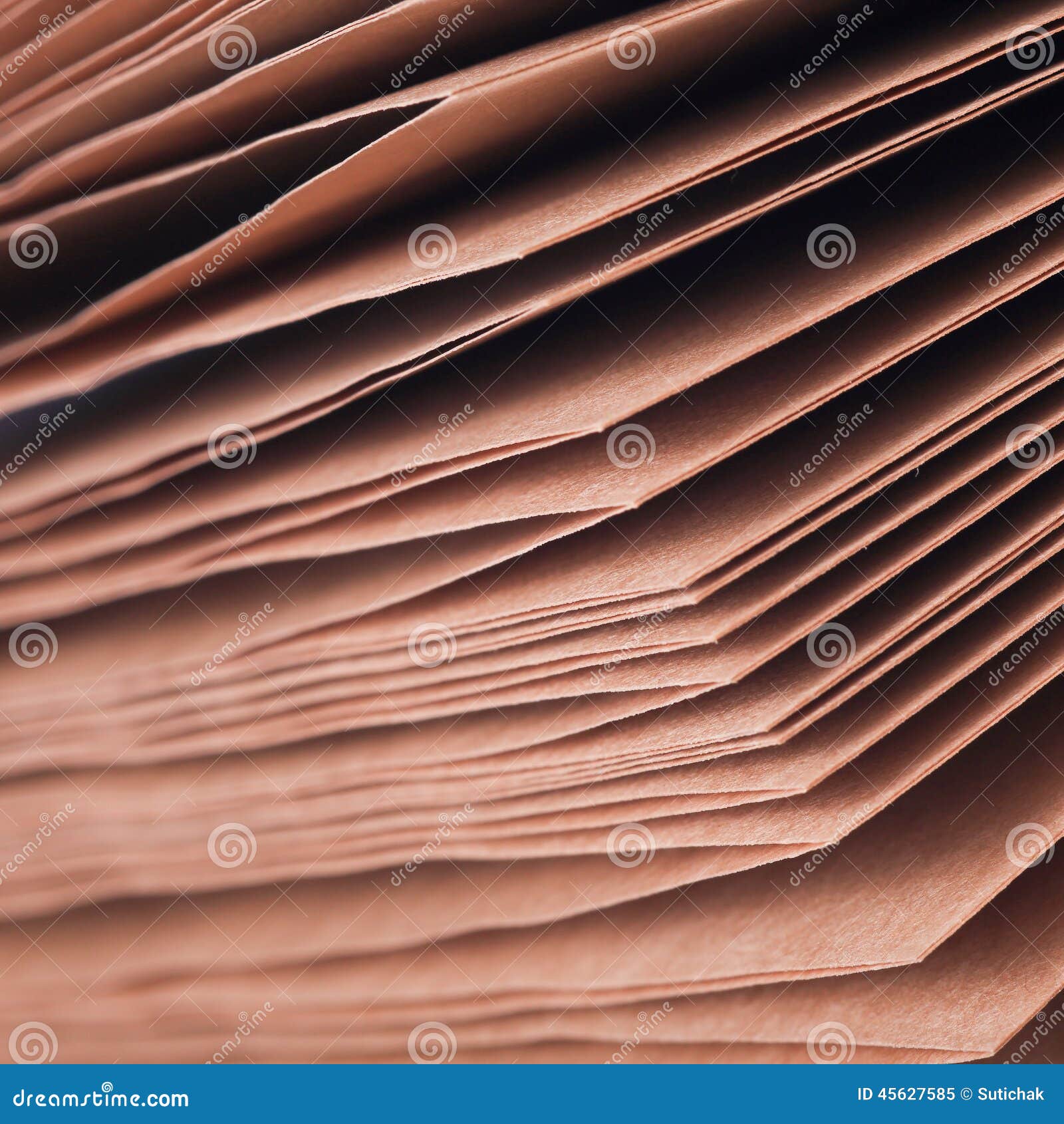 Stack of Brown Paper Page Document Stock Image - Image of sheet ...