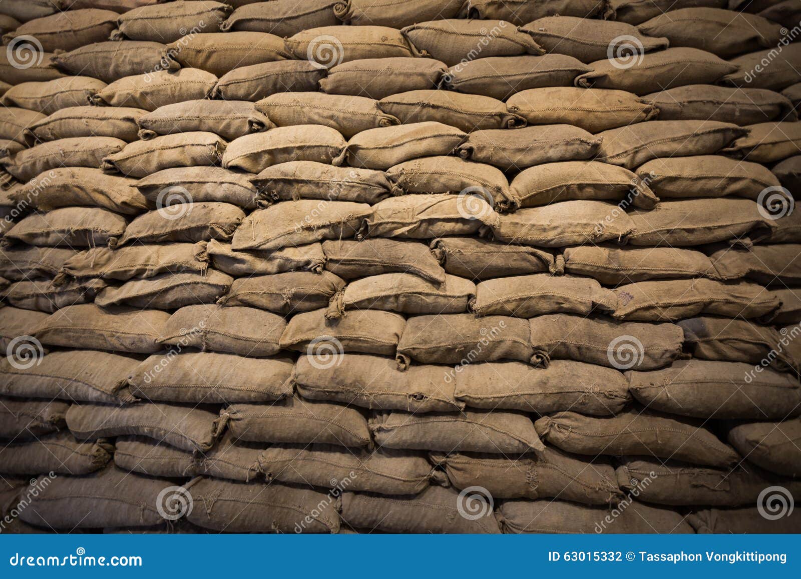 Stack of brown sack stock photo. Image of maize, pattern - 63015332