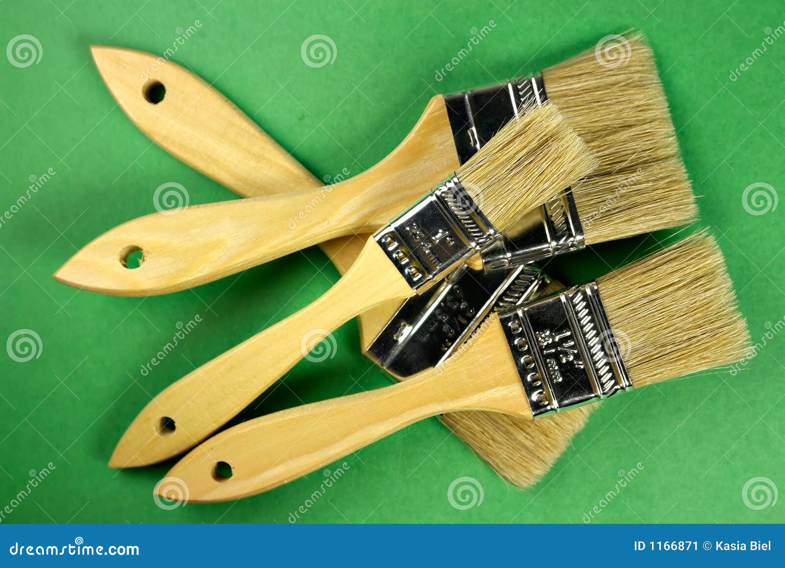 Stack of brushes stock image. Image of creative, artistic - 1166871