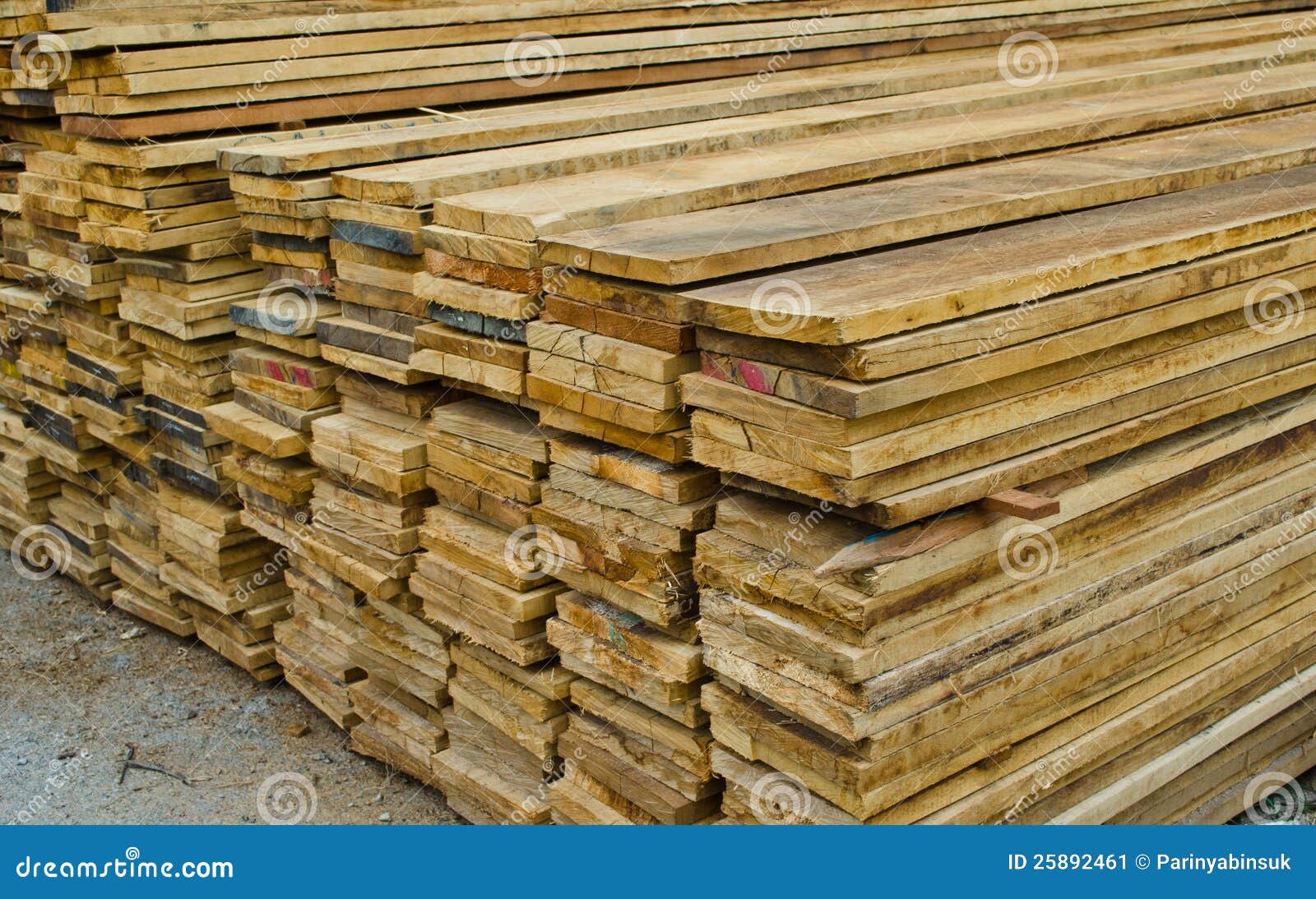 Stack of Building Lumber stock image. Image of lumber - 25892461