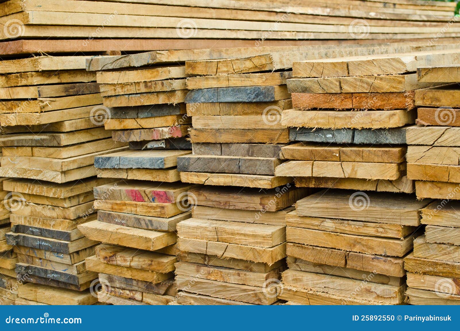 Stack of Building Lumber stock photo. Image of plank - 25892550
