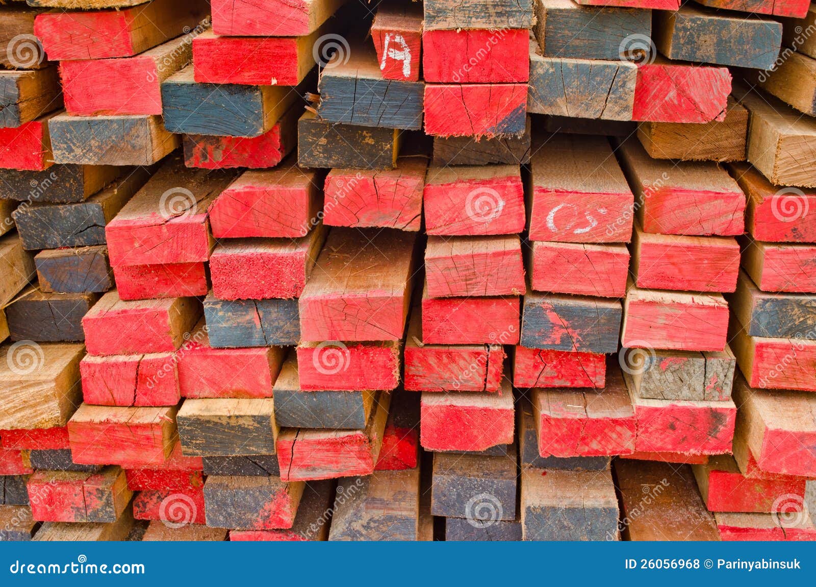 Stack of Building Lumber stock photo. Image of hardwood - 26056968