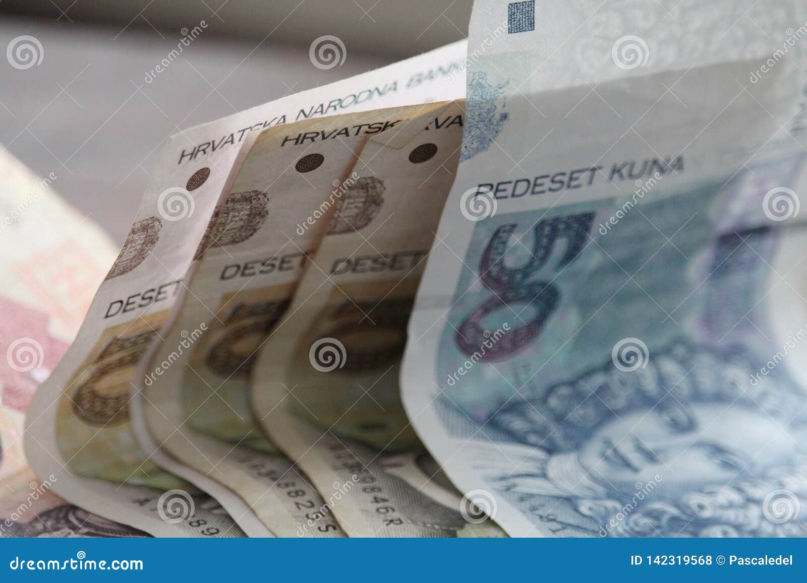 Bank Notes Diffrent Values stock photo. Image of business - 142319568