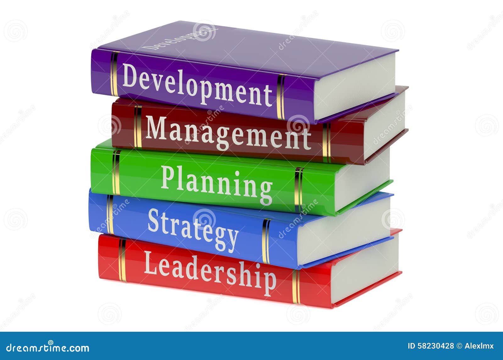 Stack of business books stock illustration. Illustration of development ...