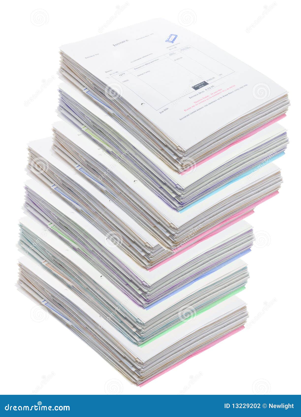 Stack of Business Documents Stock Photo - Image of official, shot: 13229202