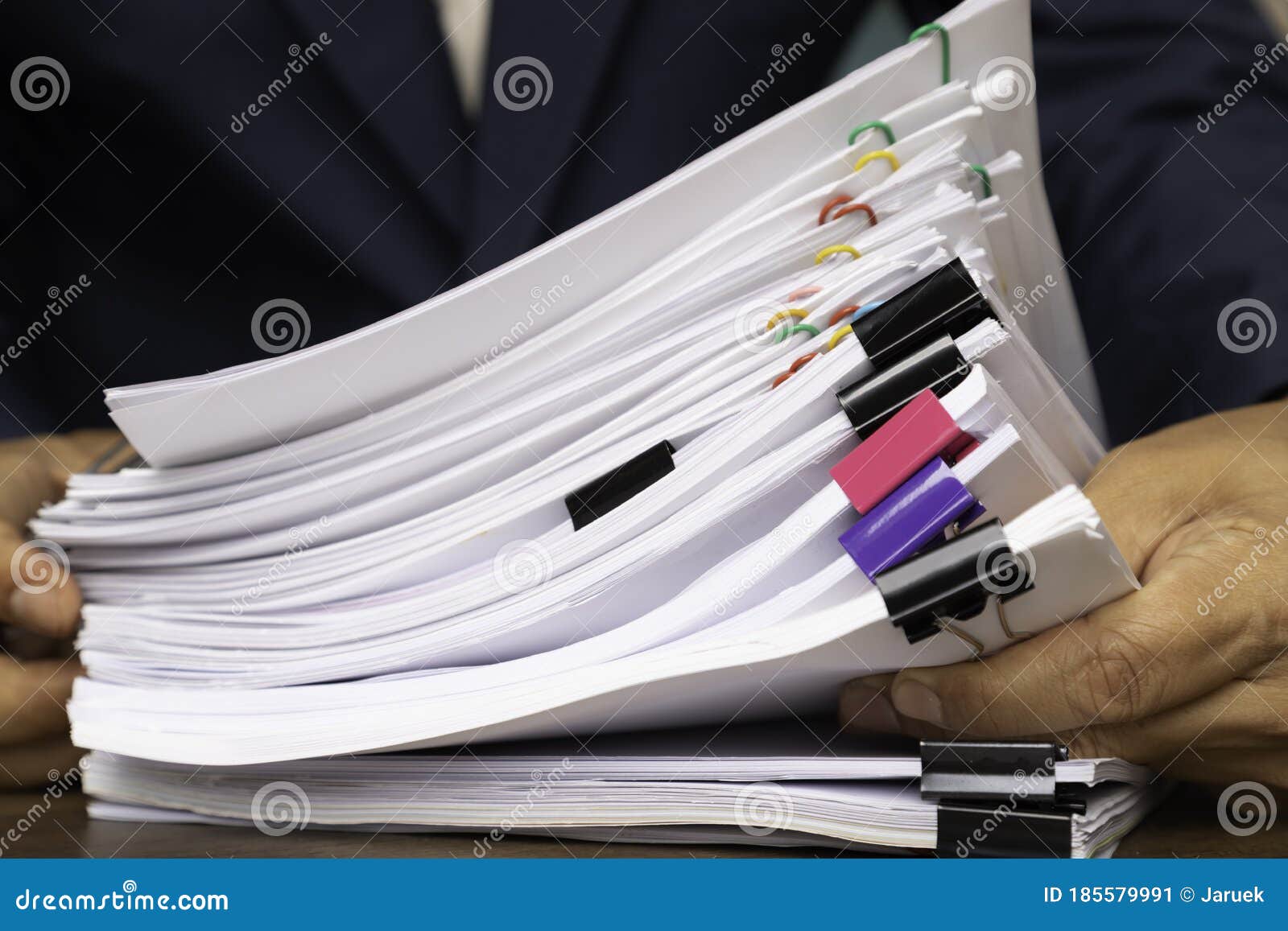 Stack of business paper stock image. Image of heap, paper - 185579991