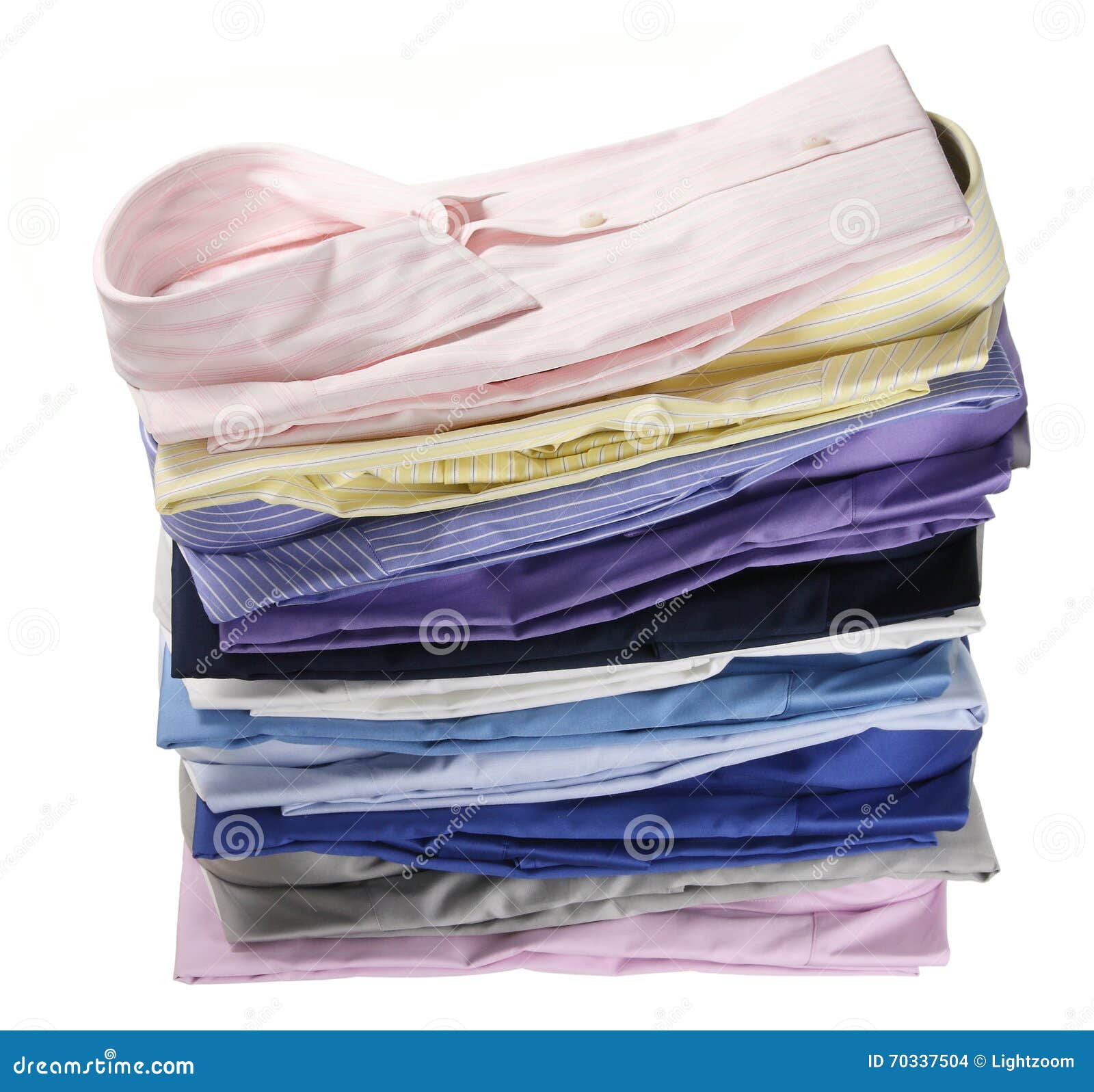 Stack of Business Shirts stock photo. Image of garment - 70337504