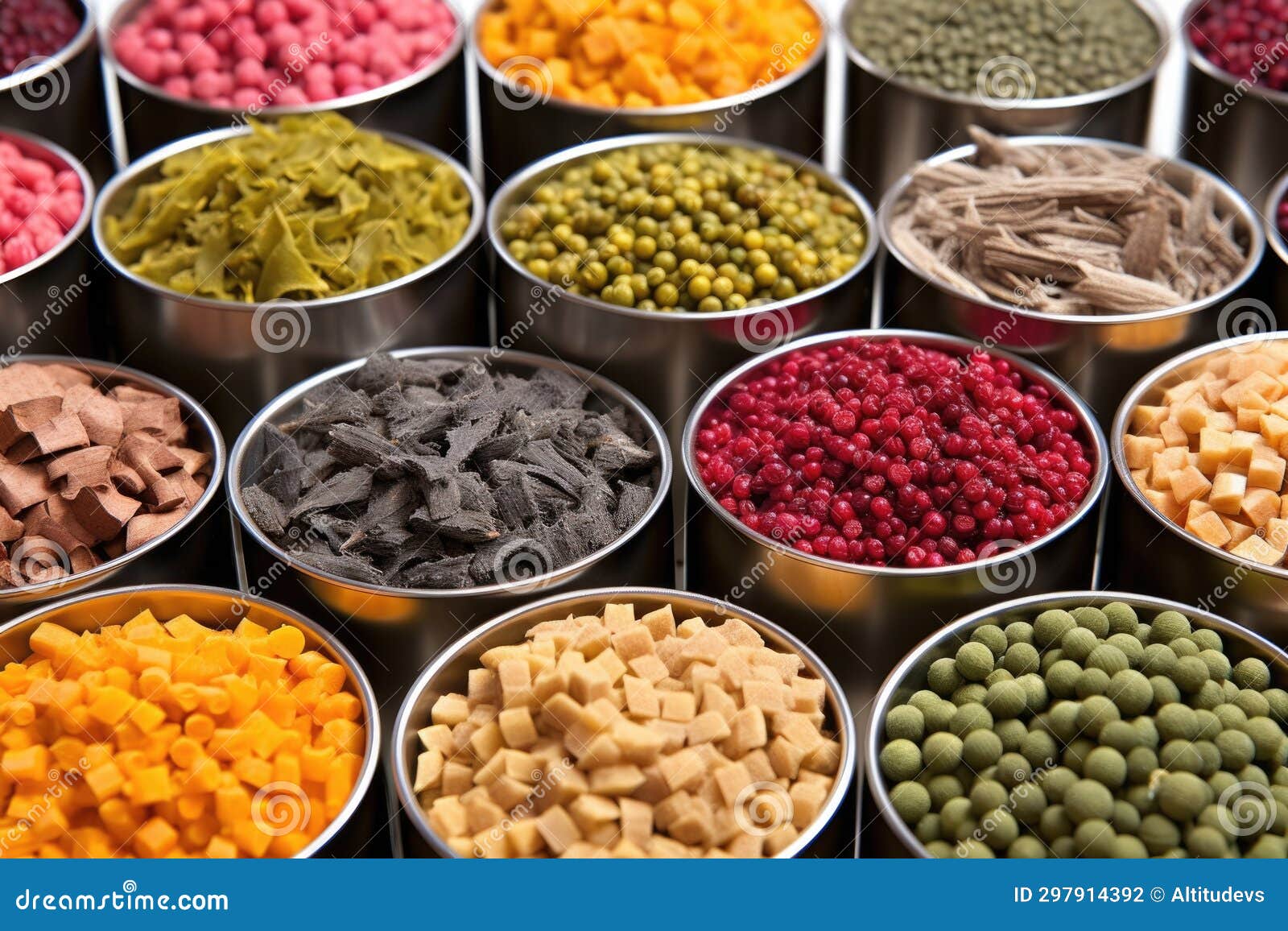 Stack of Canned Food for Pets Stock Photo - Image of canned, stack ...