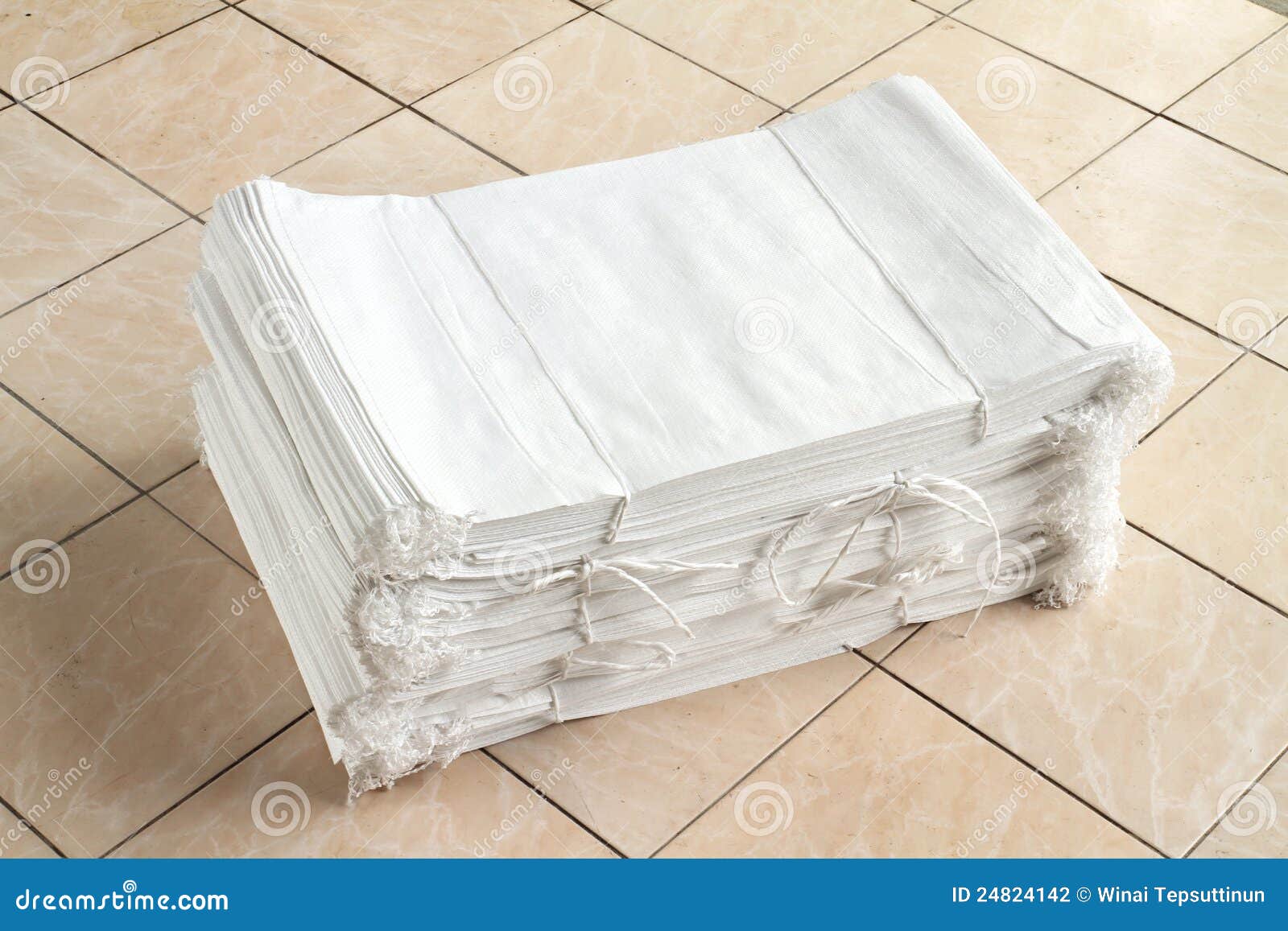 Stack of canvas sacks stock photo. Image of package, fertilizer - 24824142