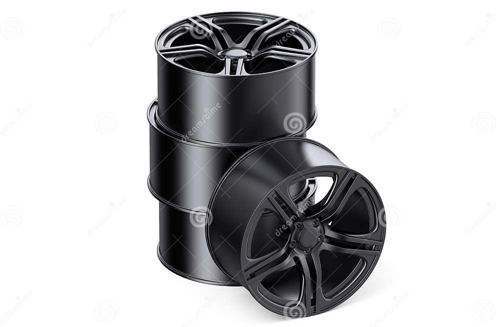 Stack of car rims stock illustration. Illustration of offroad - 56459185