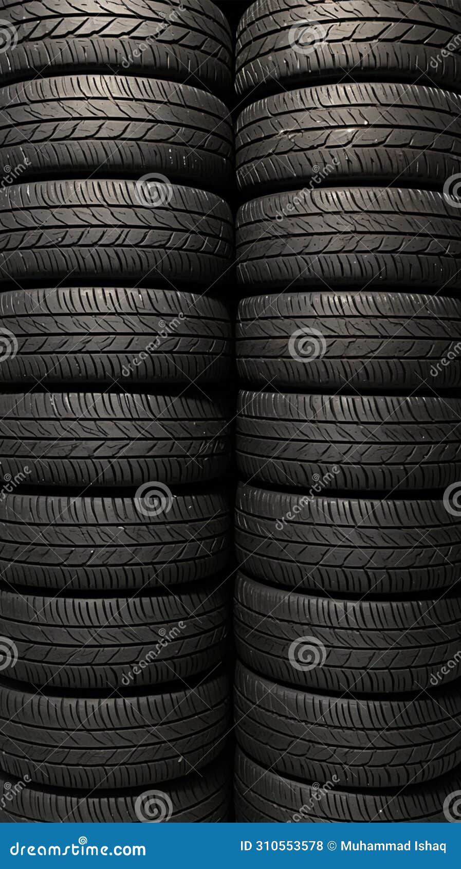 Stack of Car Tires with Black Rubber Tread, Textured Background Stock ...