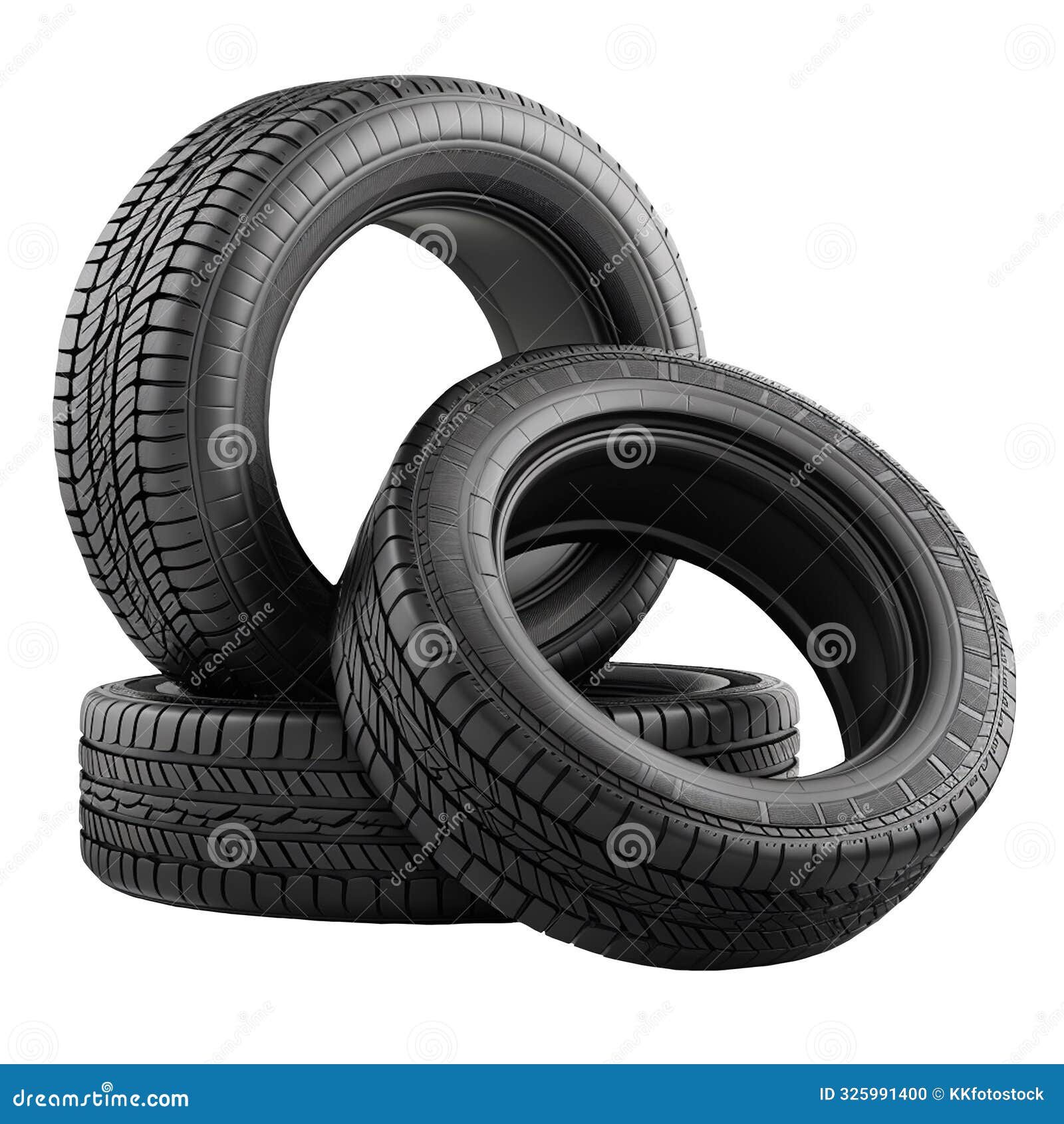 Stack of Car Tires Isolated Stock Photo - Illustration of ship, cargo ...