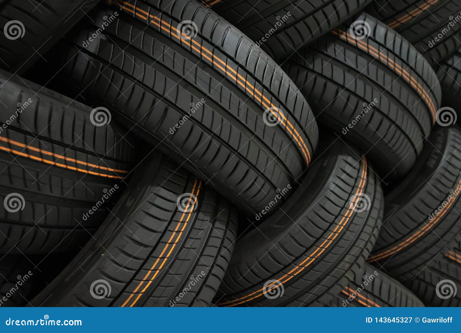 Stack of Car Tires with Shadow Deep of View. Great for Backgrounds ...