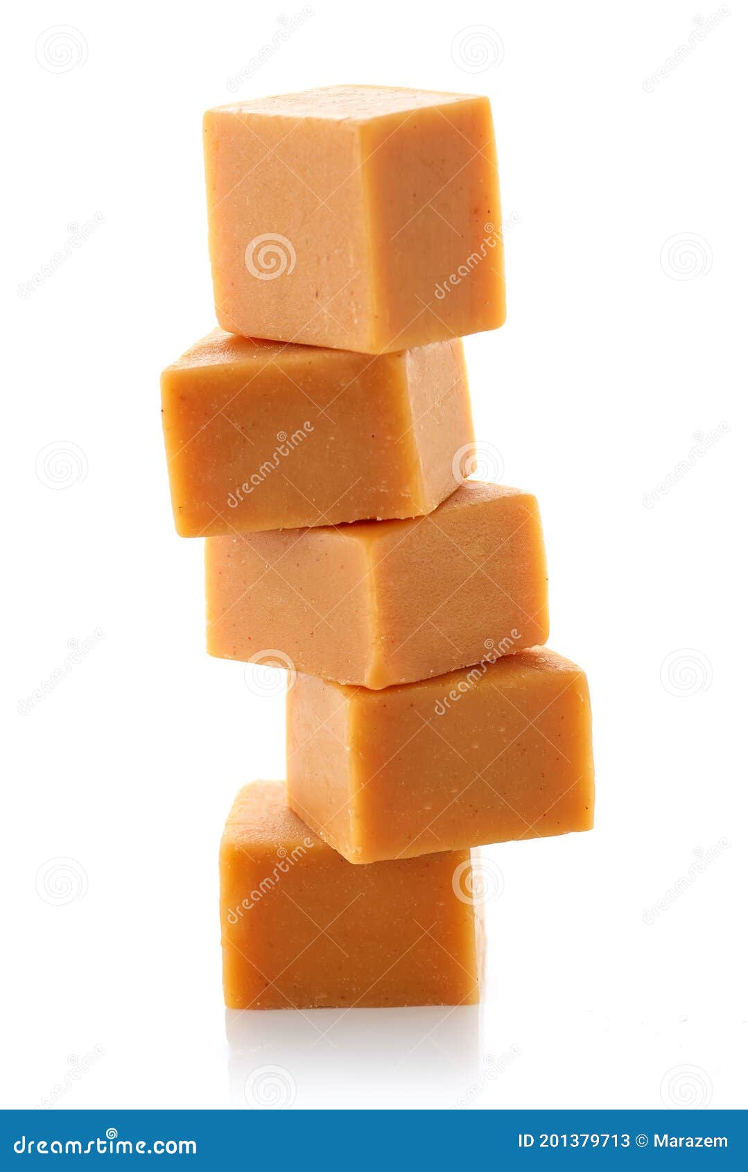Stack of caramel candies stock image. Image of brown - 201379713