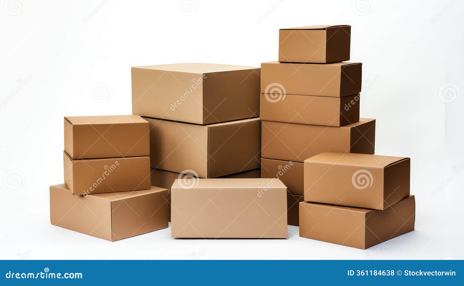 Stack Of Cardboard Pizza Boxes With Open One Showing Pizza Inside ...