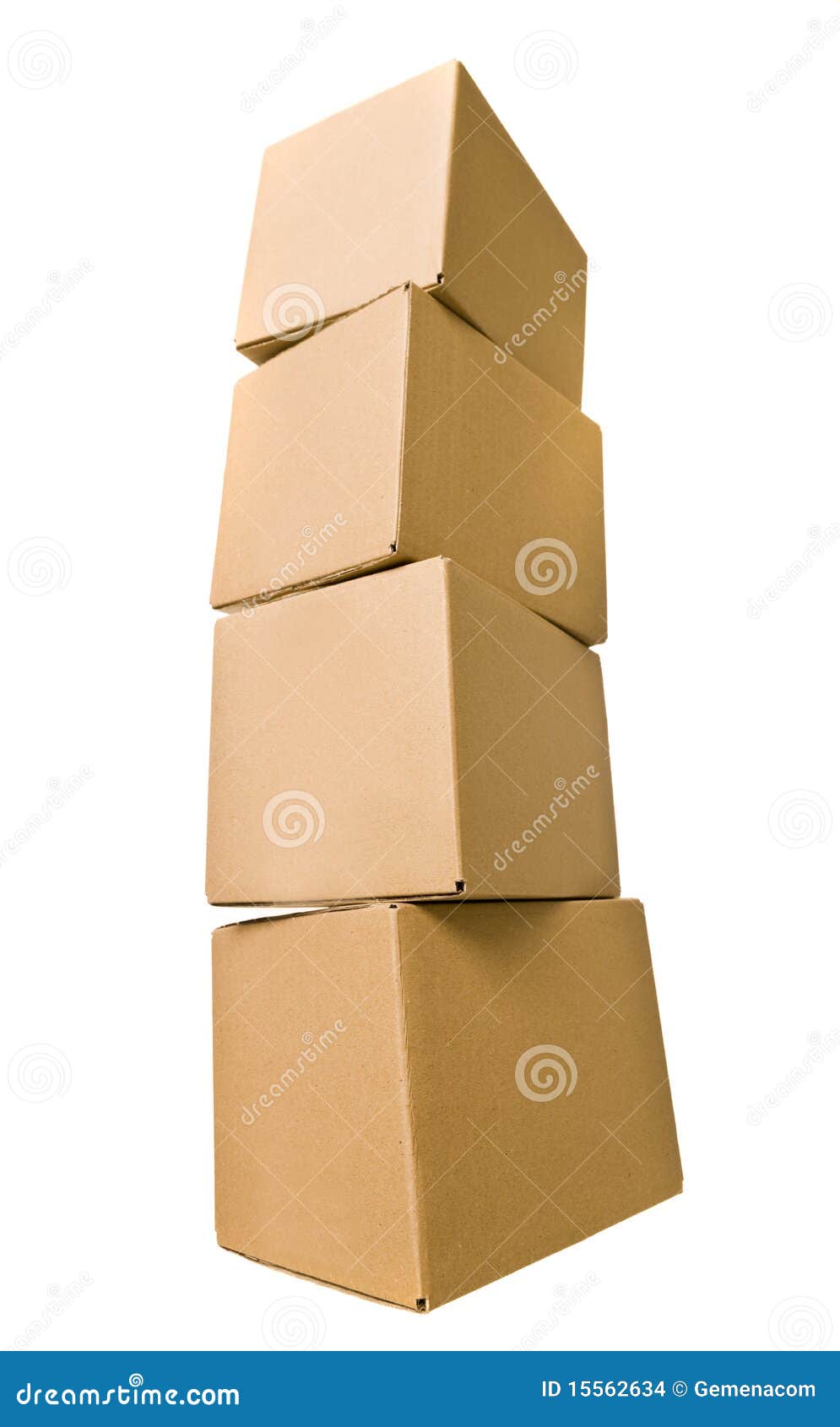 Stack of Cardboard Boxes stock photo. Image of order - 15562634