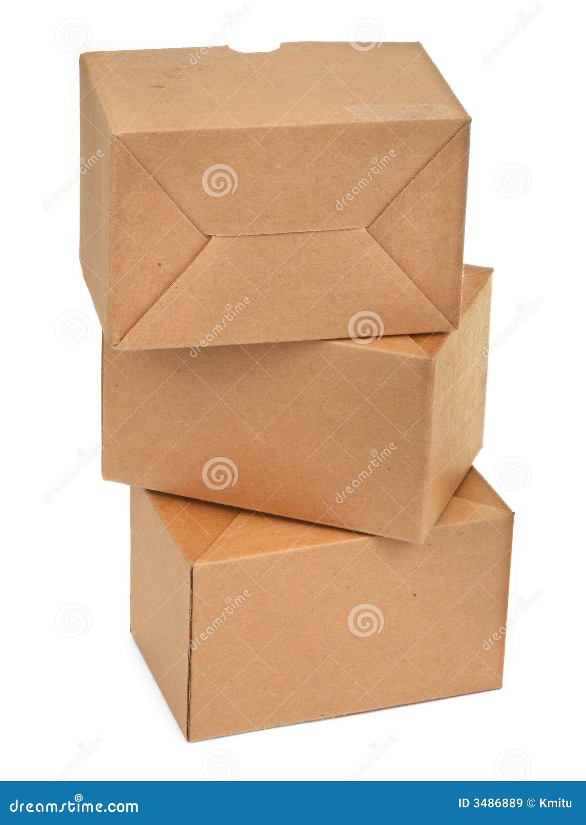 Stack of cardboard boxes stock image. Image of package - 3486889