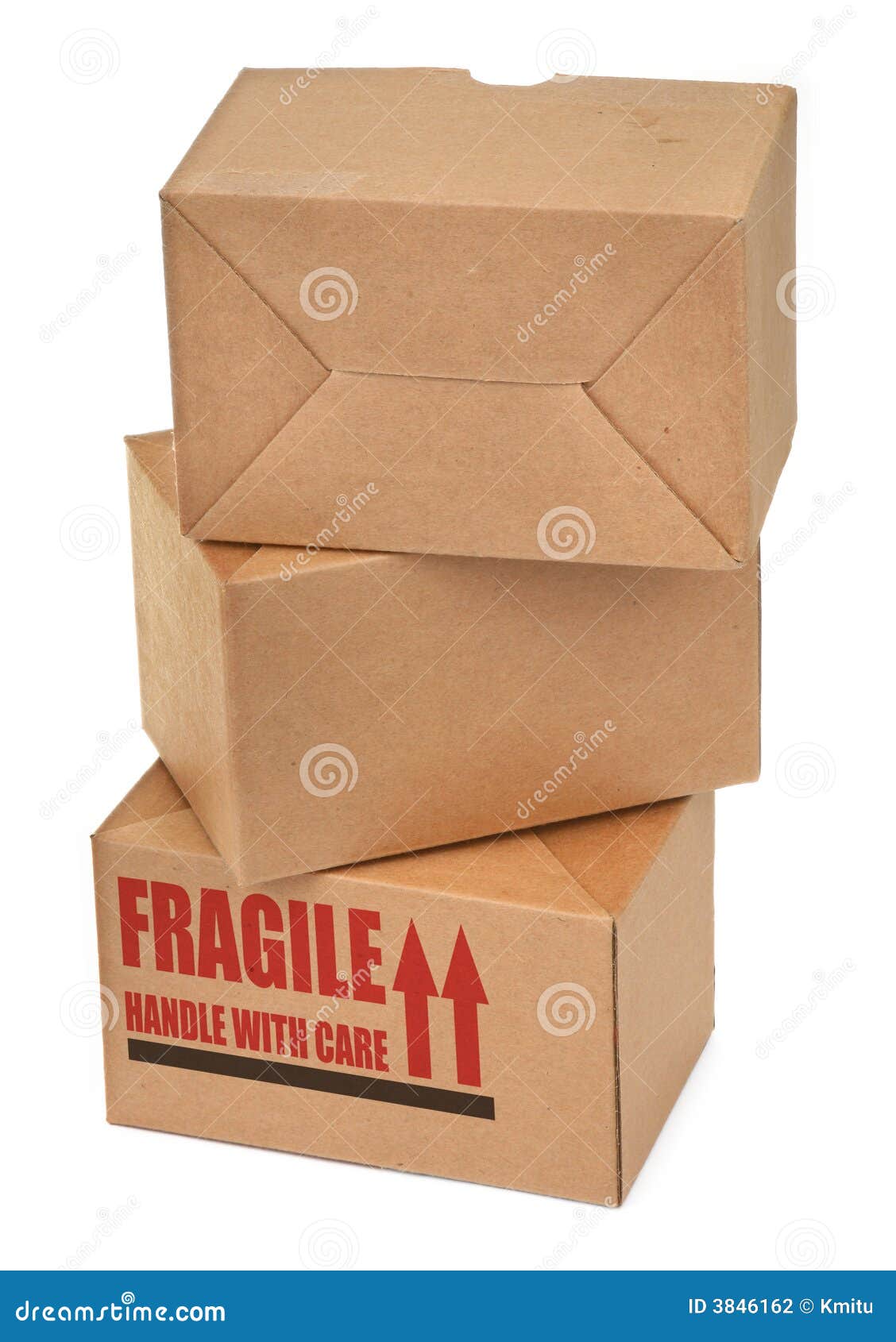 Stack of cardboard boxes stock photo. Image of fragile - 3846162
