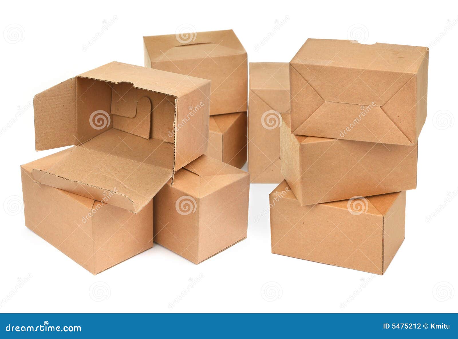 Stack of cardboard boxes stock photo. Image of recycled - 5475212