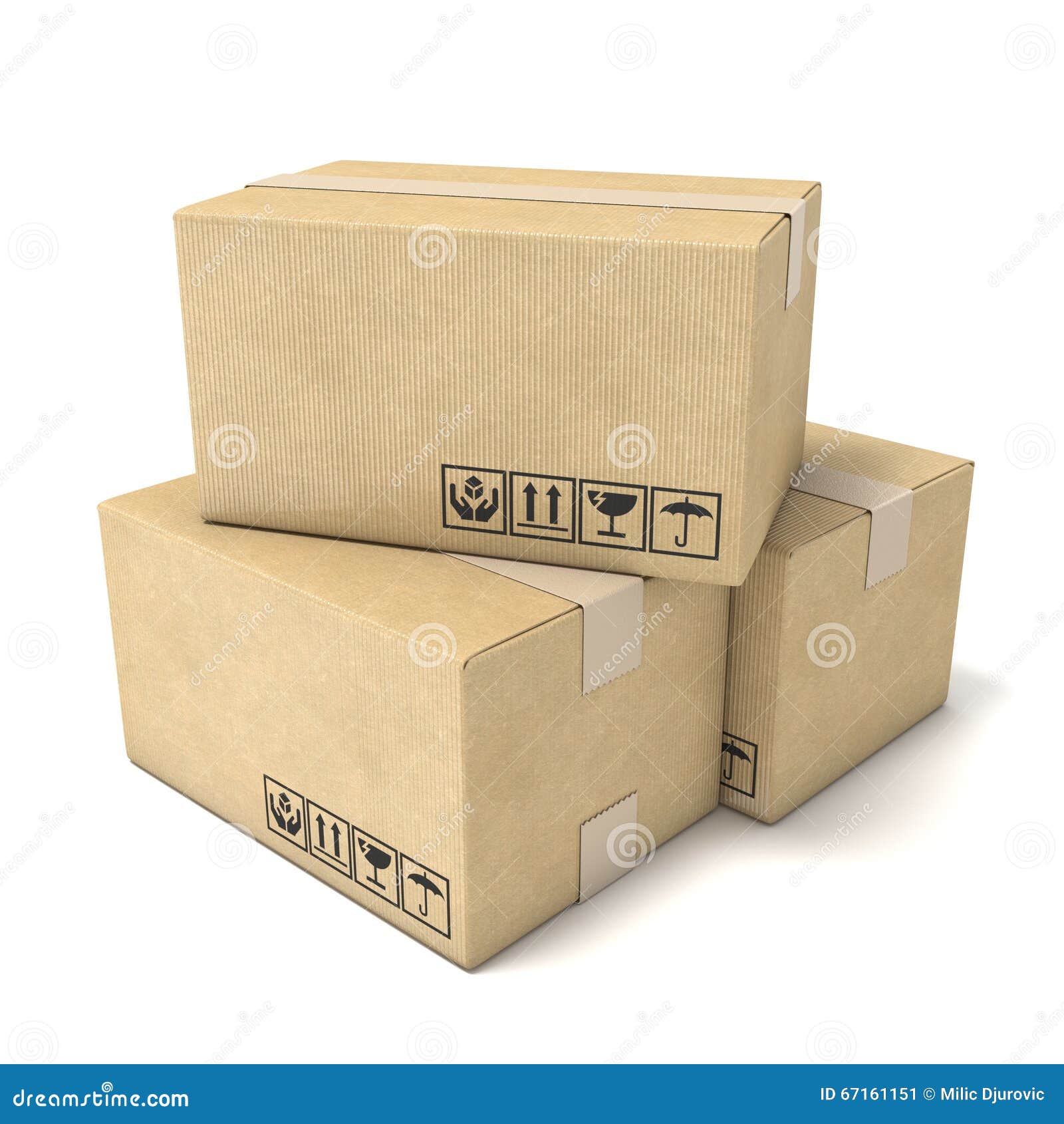 Stack of Cardboard Boxes. Global Packages Delivery Concept Stock ...
