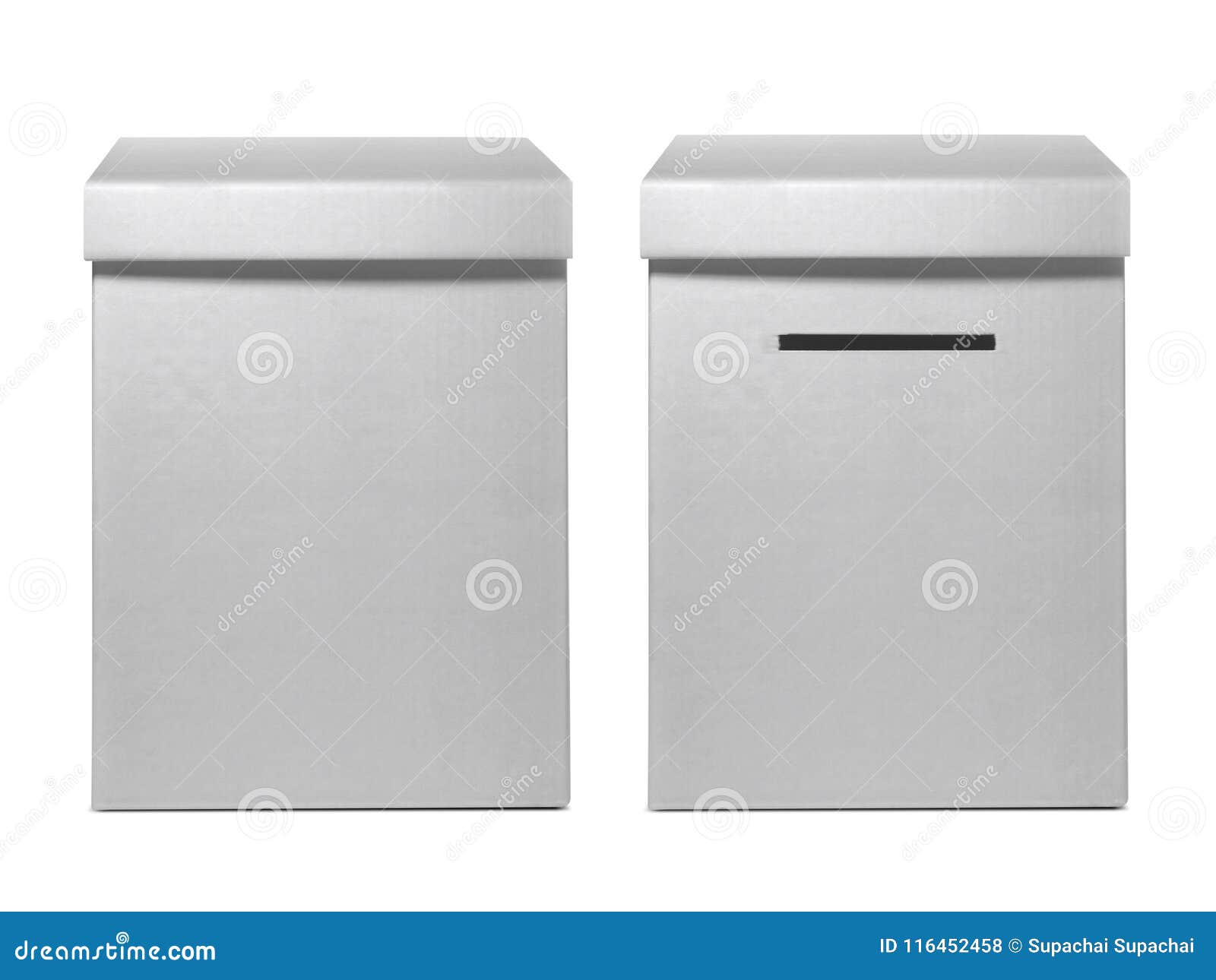 Stack of Cardboard Boxes Isolated on White Background Stock Photo ...