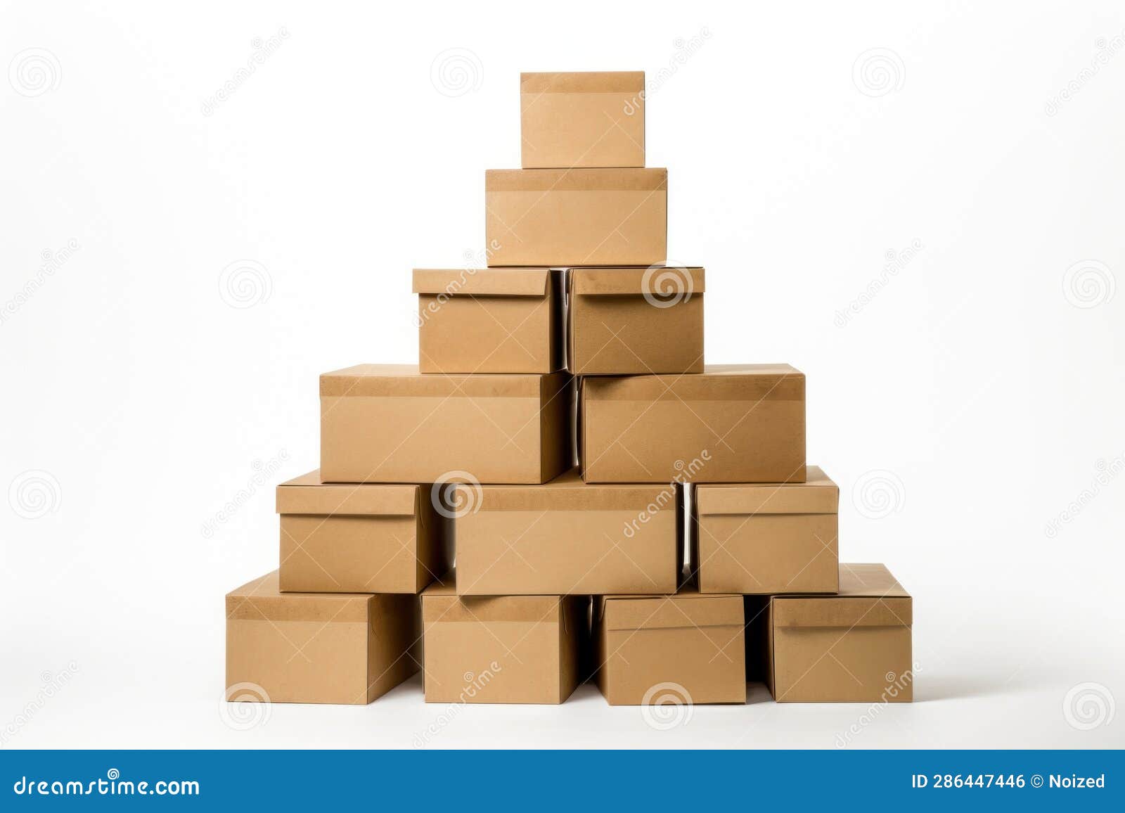 Stack of Cardboard Boxes. Storage Boxes, Cardboard Containers Stock ...