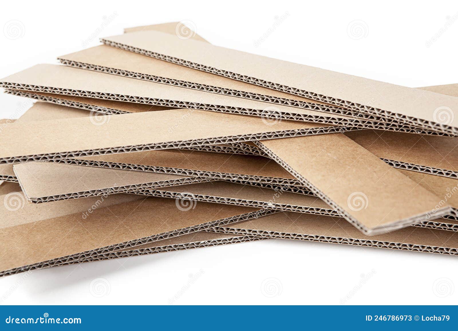 A Stack of Cardboard Forms Made of Corrugated Cardboard Stock Image ...