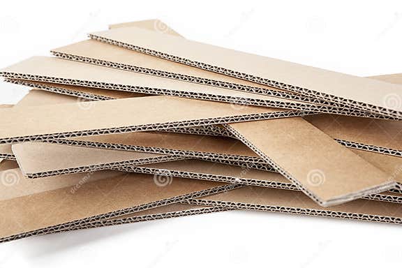 A Stack of Cardboard Forms Made of Corrugated Cardboard Stock Image ...