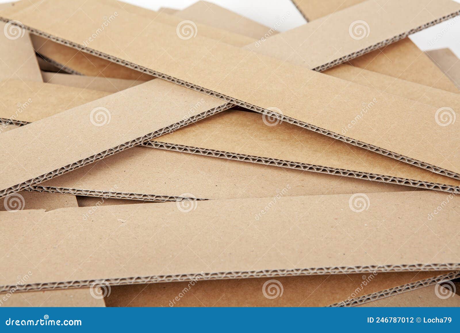 A Stack of Cardboard Forms Made of Corrugated Cardboard Stock Photo ...