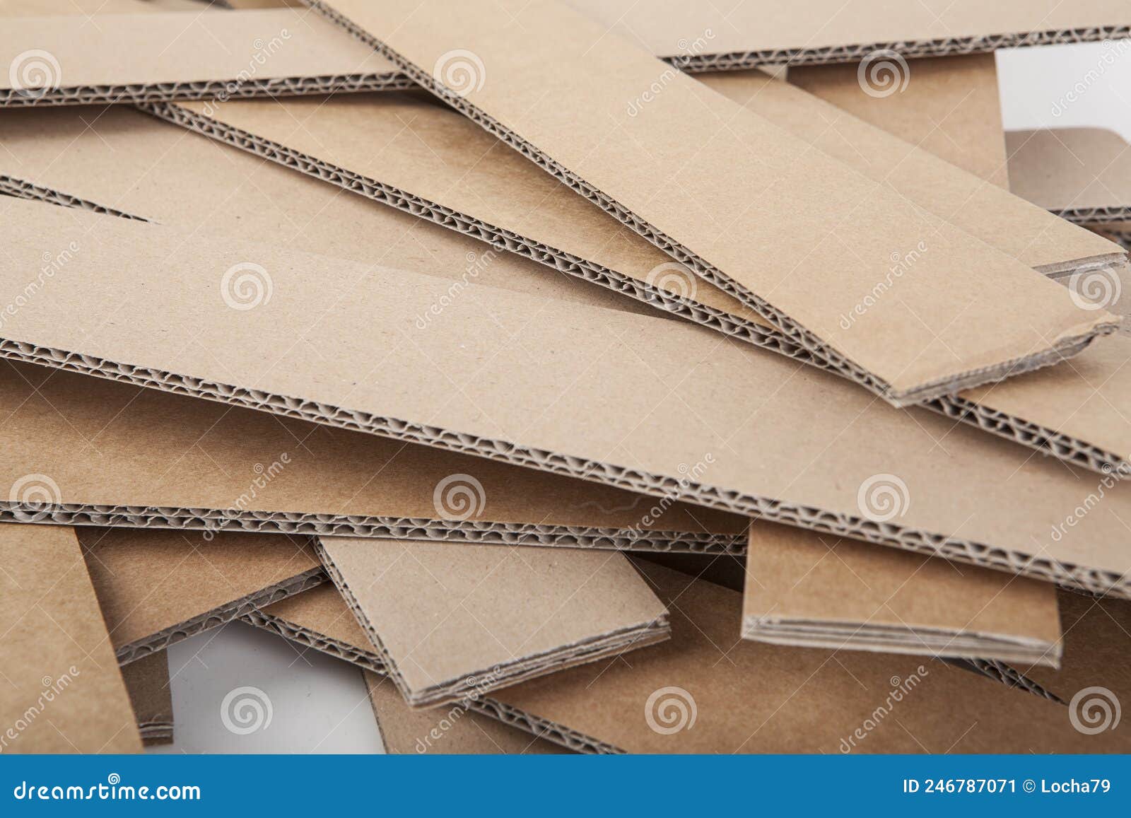 A Stack of Cardboard Forms Made of Corrugated Cardboard Stock Image ...