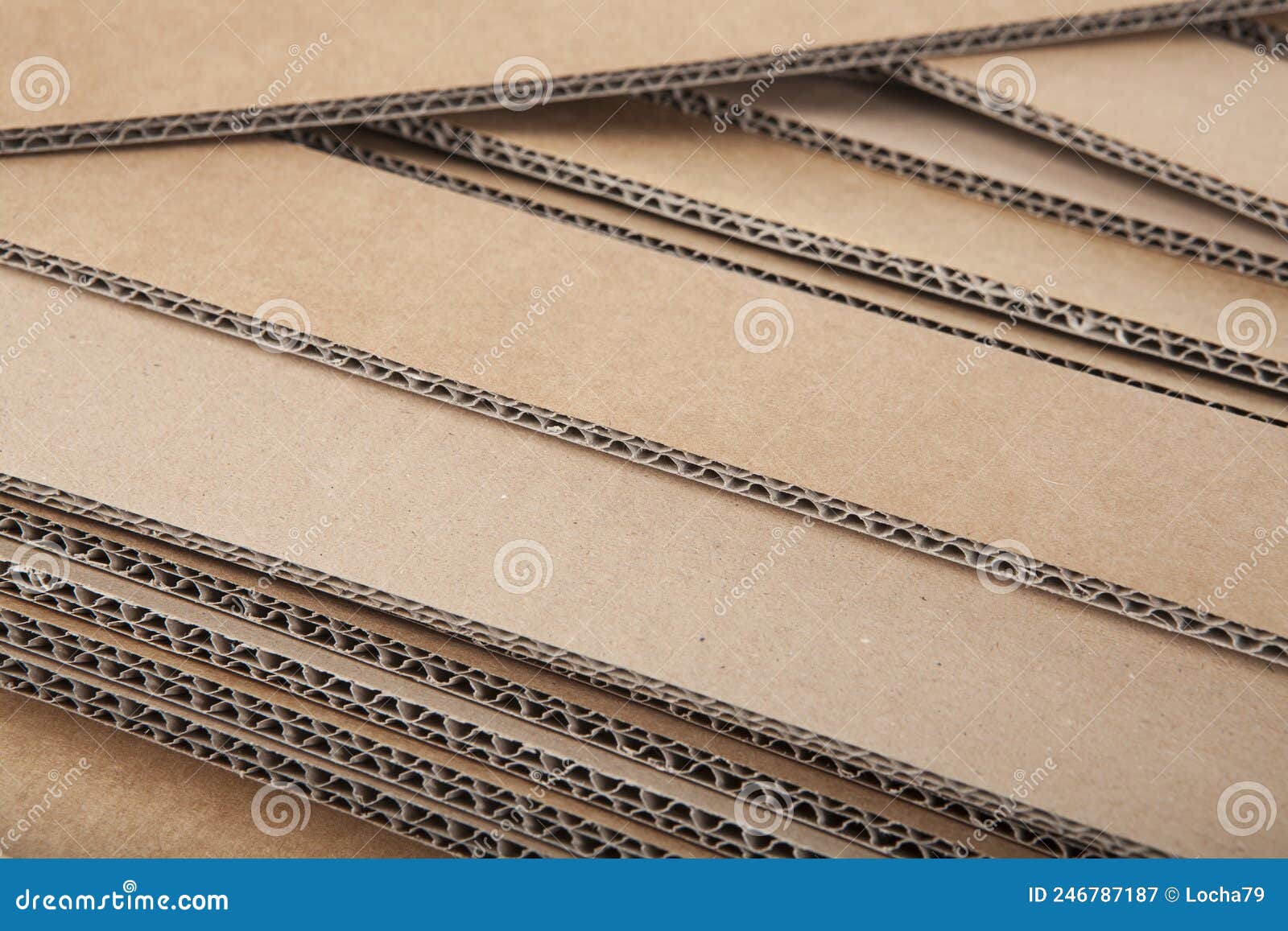 A Stack of Cardboard Forms Made of Corrugated Cardboard Stock Image ...
