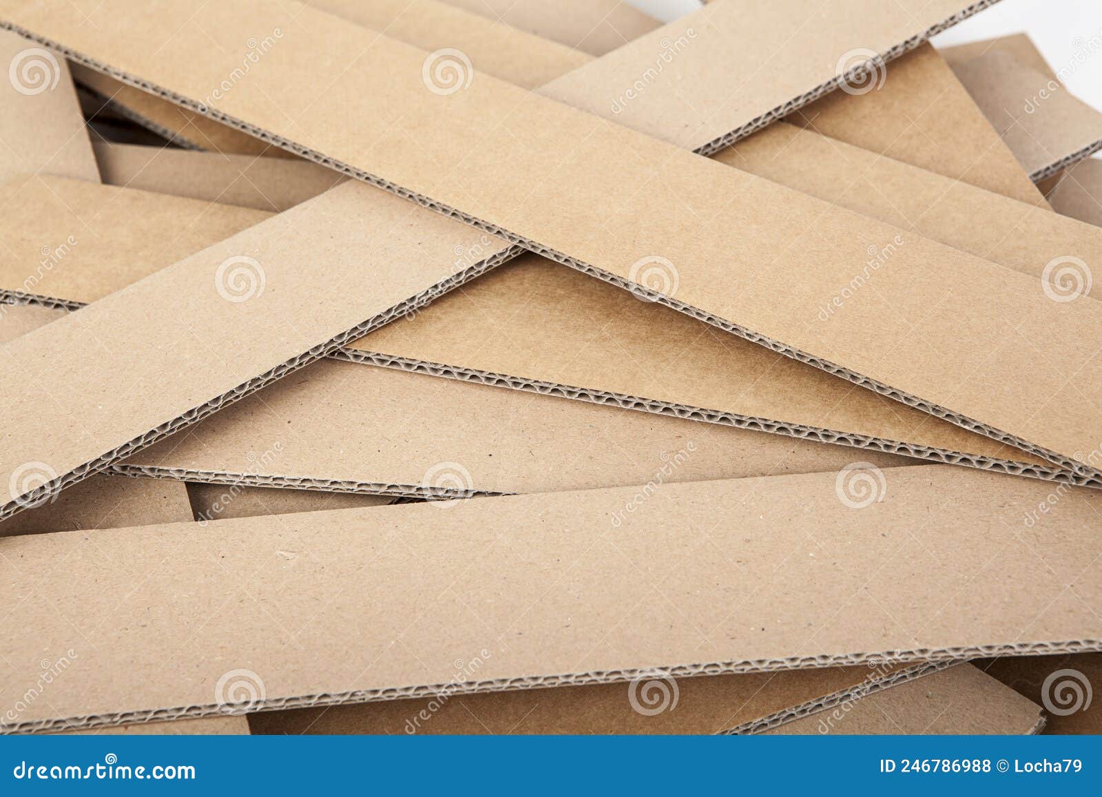 A Stack of Cardboard Forms Made of Corrugated Cardboard Stock Photo ...