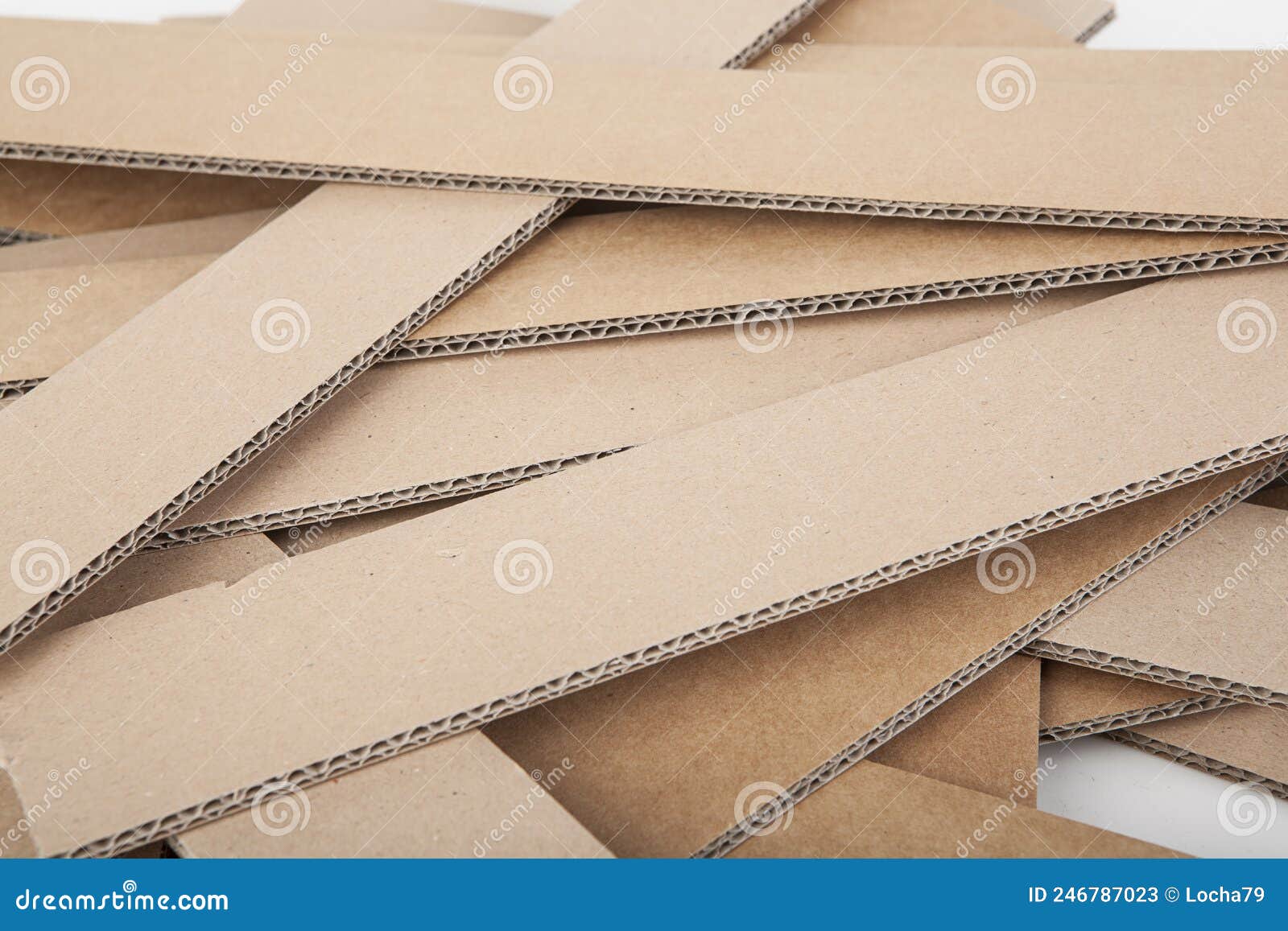 A Stack of Cardboard Forms Made of Corrugated Cardboard Stock Image ...
