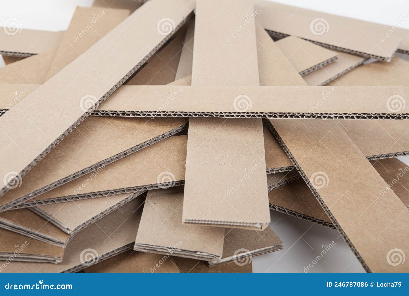 A Stack of Cardboard Forms Made of Corrugated Cardboard Stock Photo ...