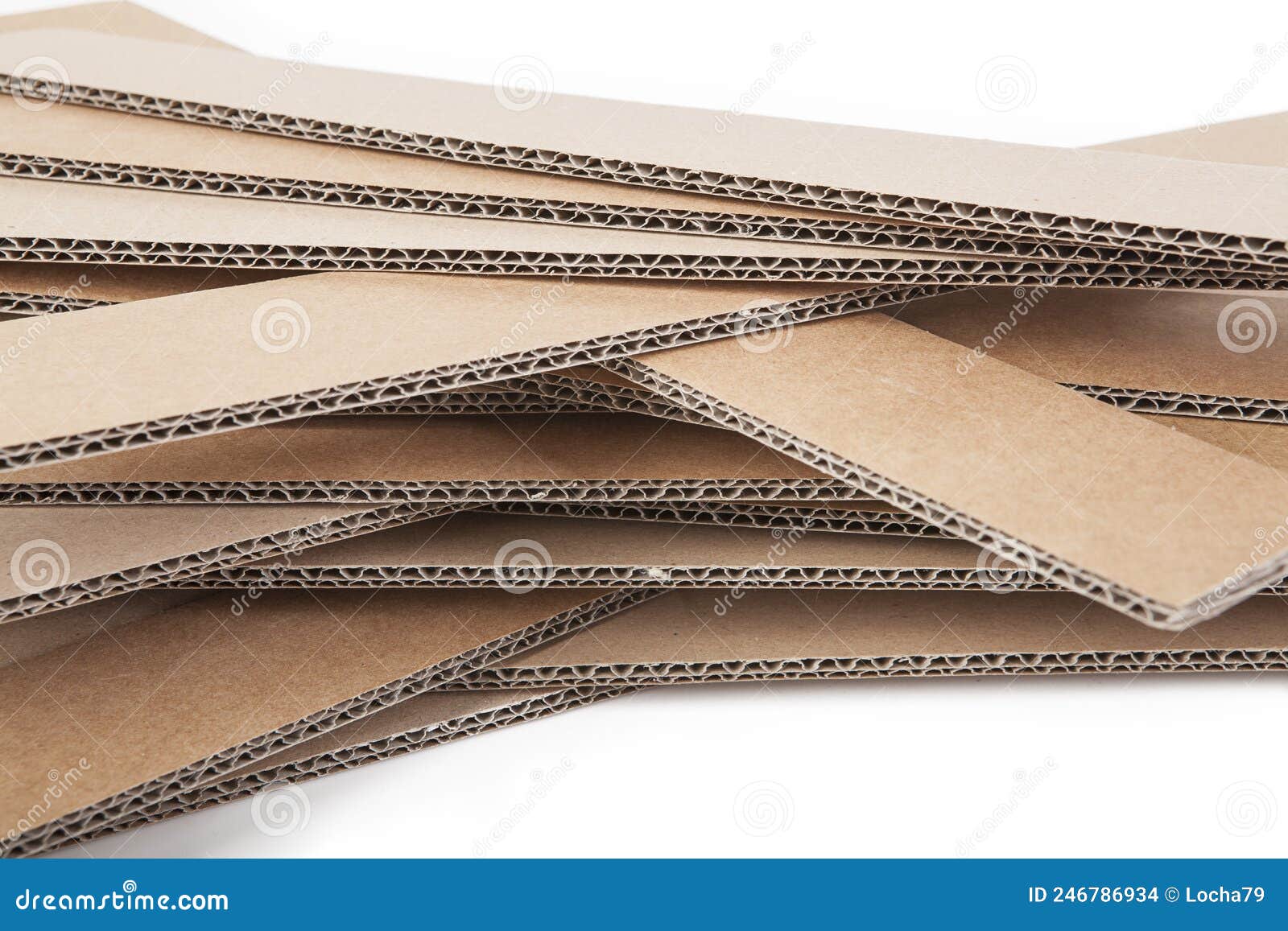 A Stack of Cardboard Forms Made of Corrugated Cardboard Stock Photo ...