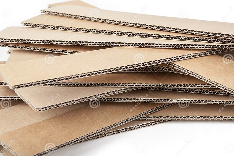 A Stack of Cardboard Forms Made of Corrugated Cardboard Stock Photo ...