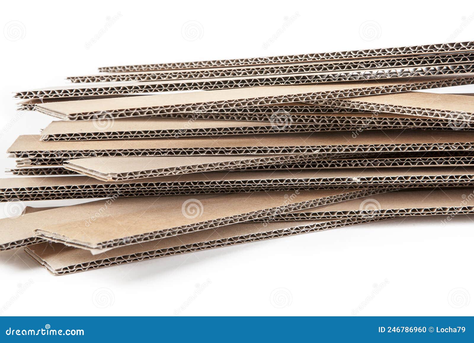 A Stack of Cardboard Forms Made of Corrugated Cardboard Stock Photo ...